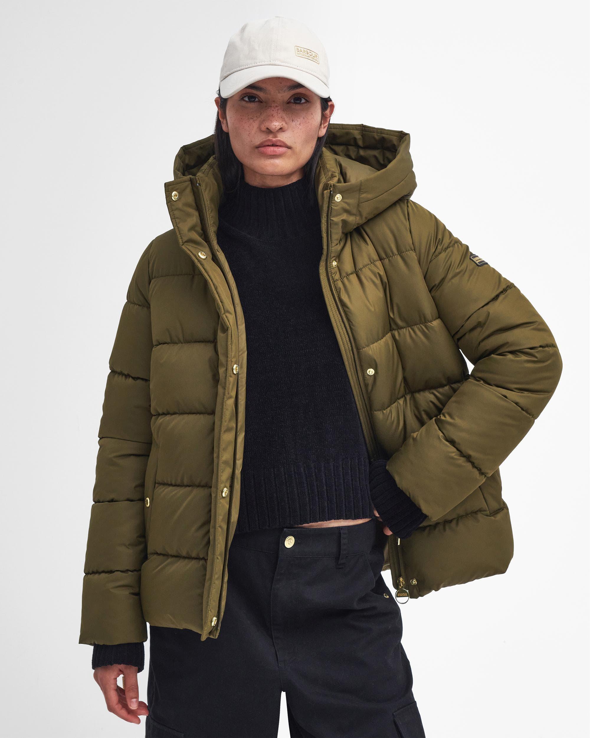 Barbour Barron Puffer Jacket Colour: Empire in Green | Lyst