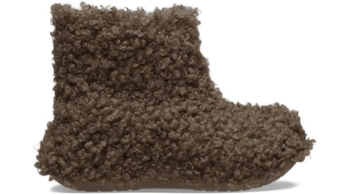 Crocs™ Crush Doodle Fur Boot in Black | Lyst
