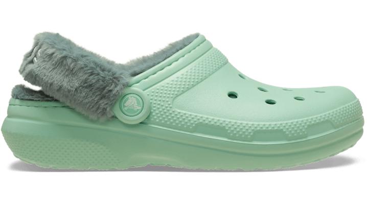 Crocs™ Classic Fuzz Lined Clog; Spearmint in Green | Lyst