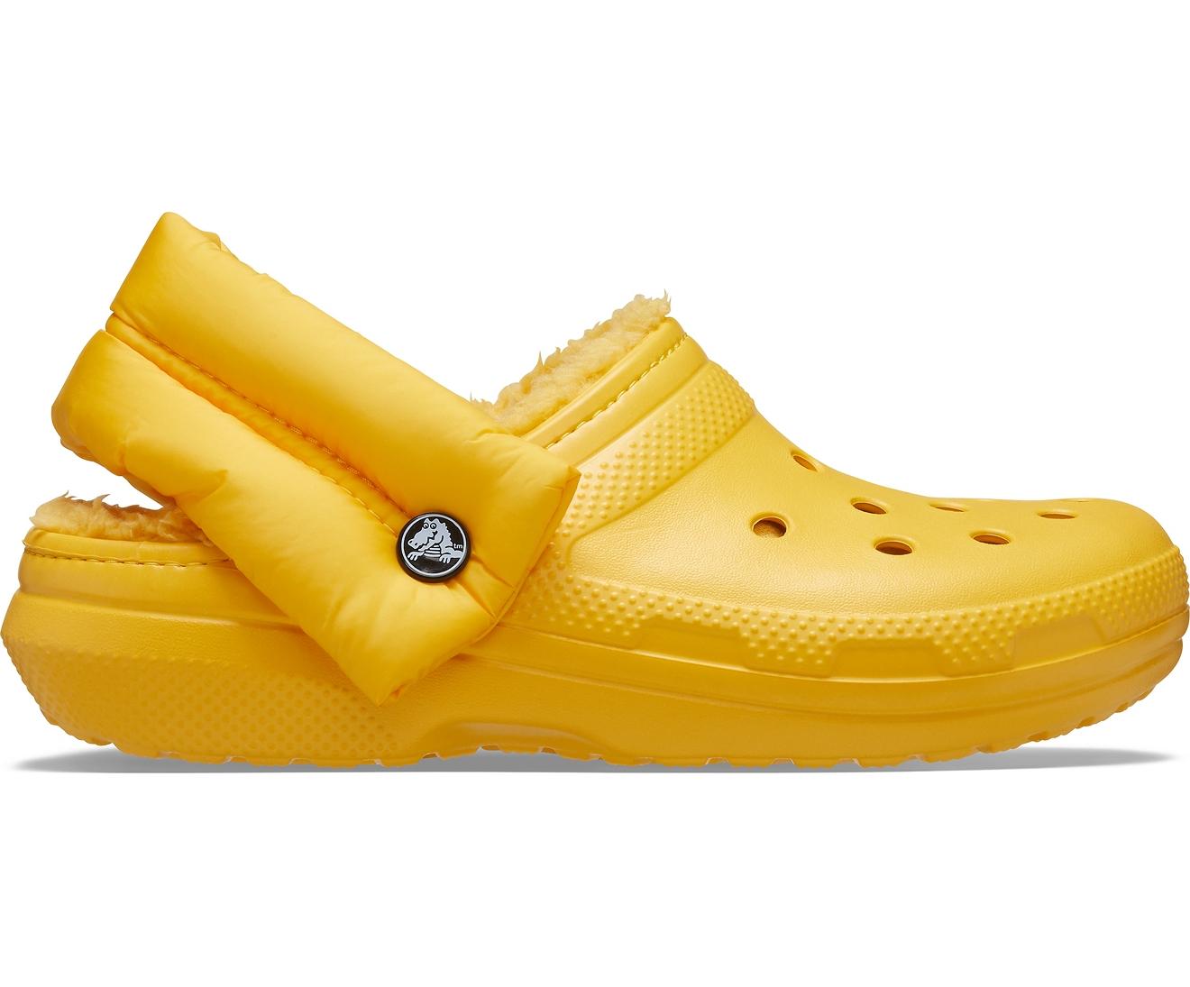 Crocs™ Canary / Canary Classic Lined Neo Puff Clog in Canary/Canary ...