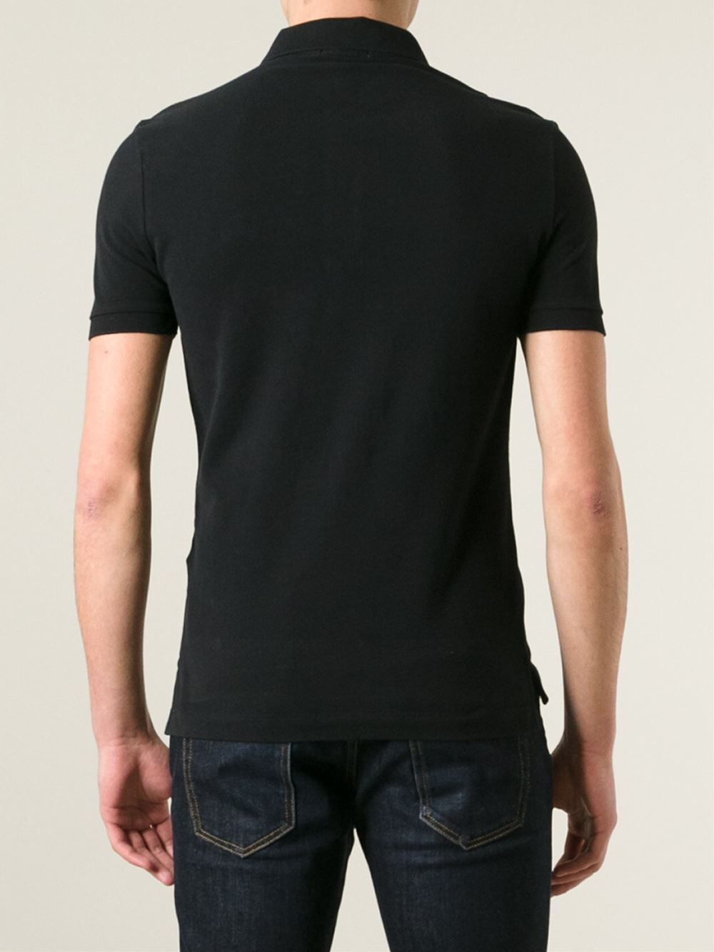 Black Polo T Shirt Front And Back