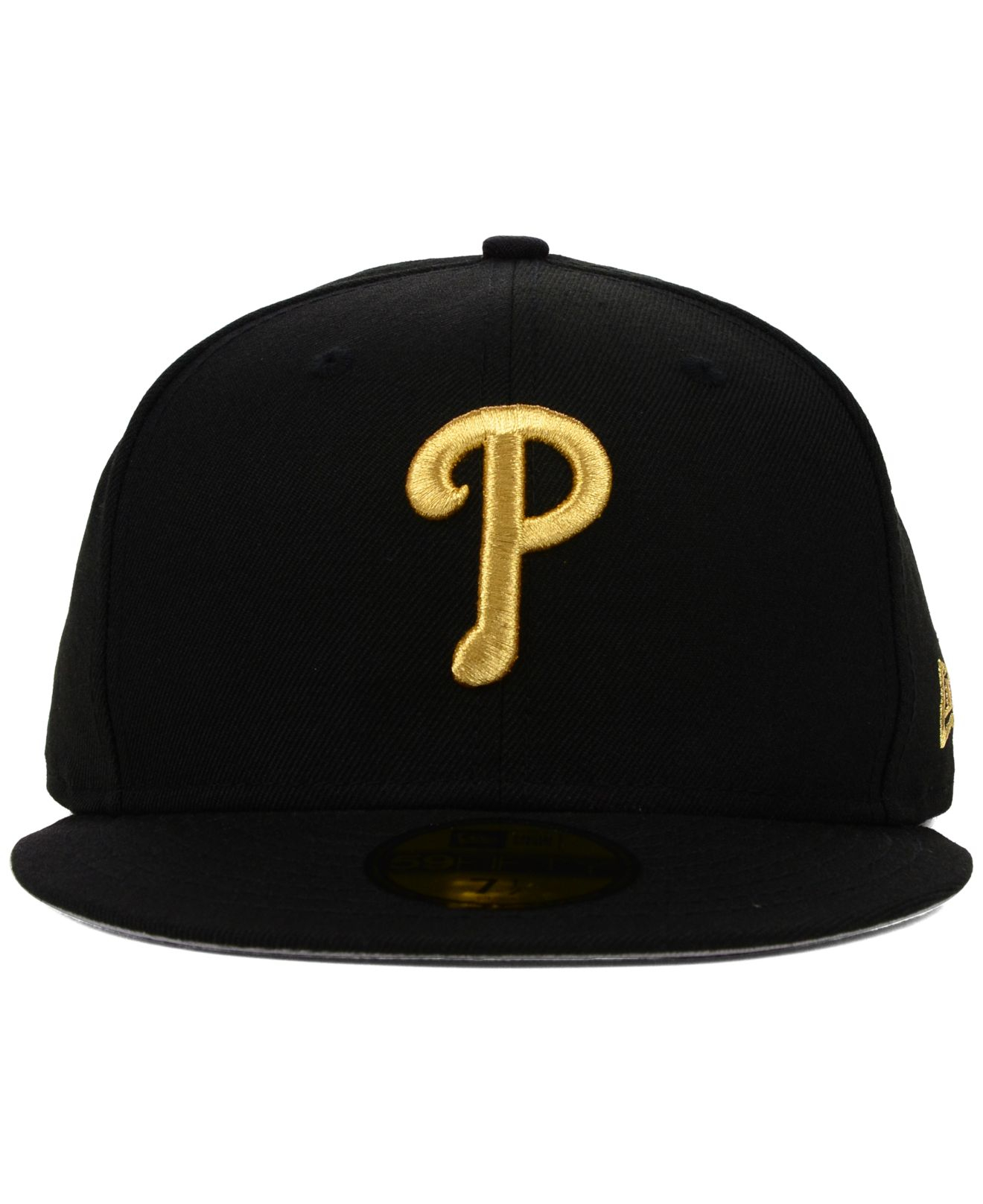 KTZ Philadelphia Phillies Gold 59Fifty Cap in Black for Men | Lyst