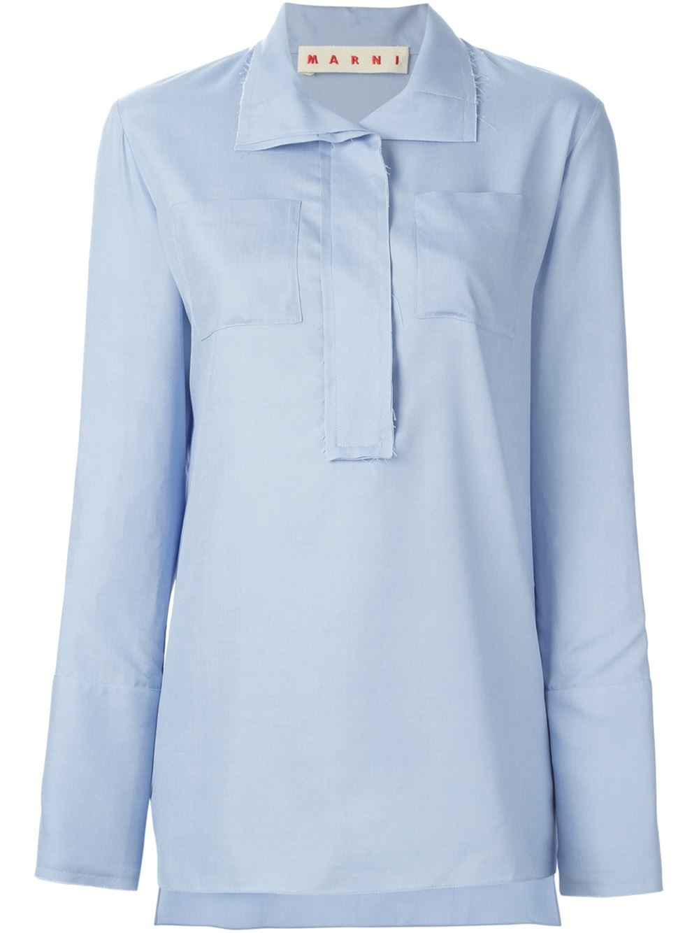 Marni Chest Pocket Shirt in Blue | Lyst Marni Chest Pocket Shirt in Blue | Lyst