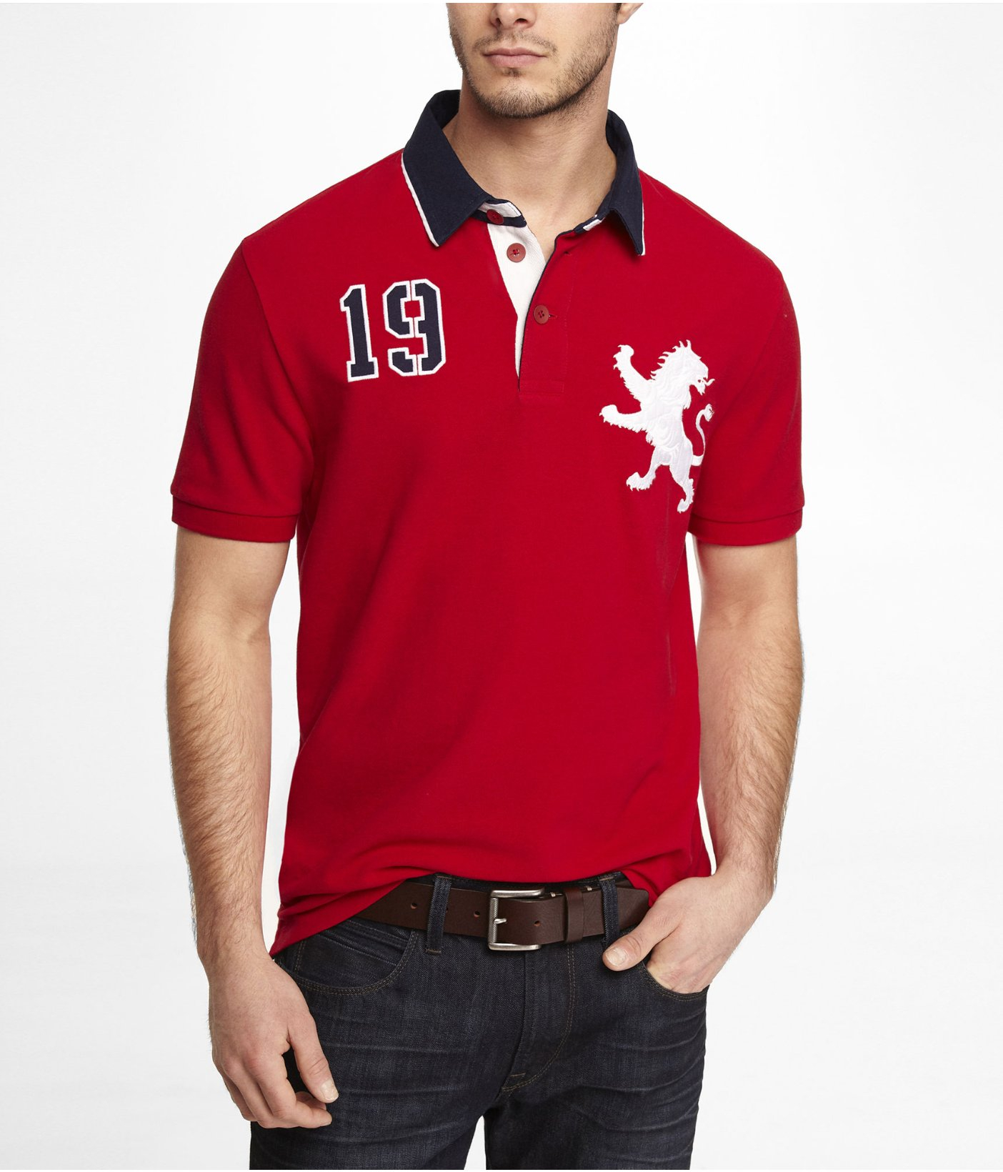 Express Polo Lion Logo Shopstyle