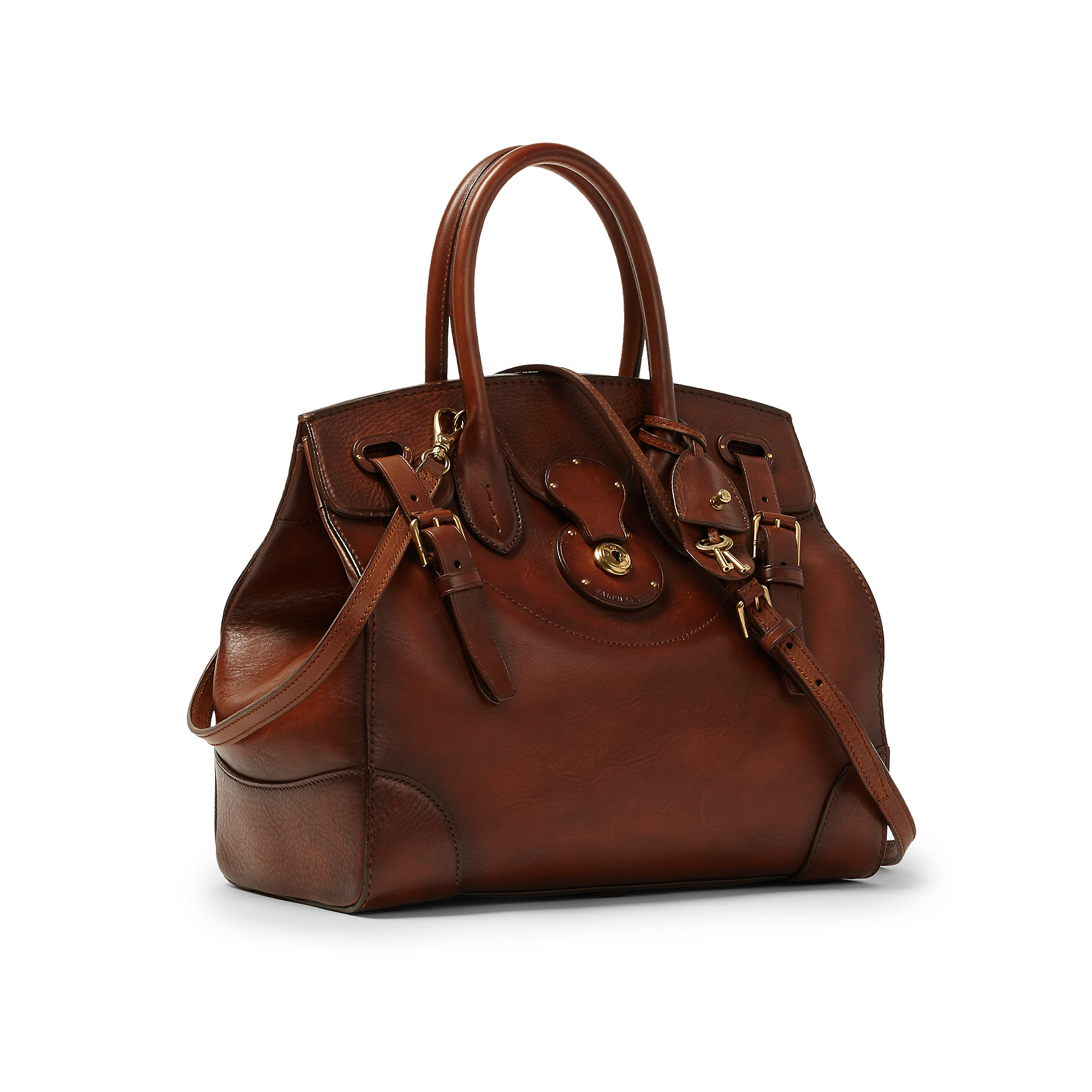 Ralph lauren Medium Soft Ricky Bag in Brown | Lyst