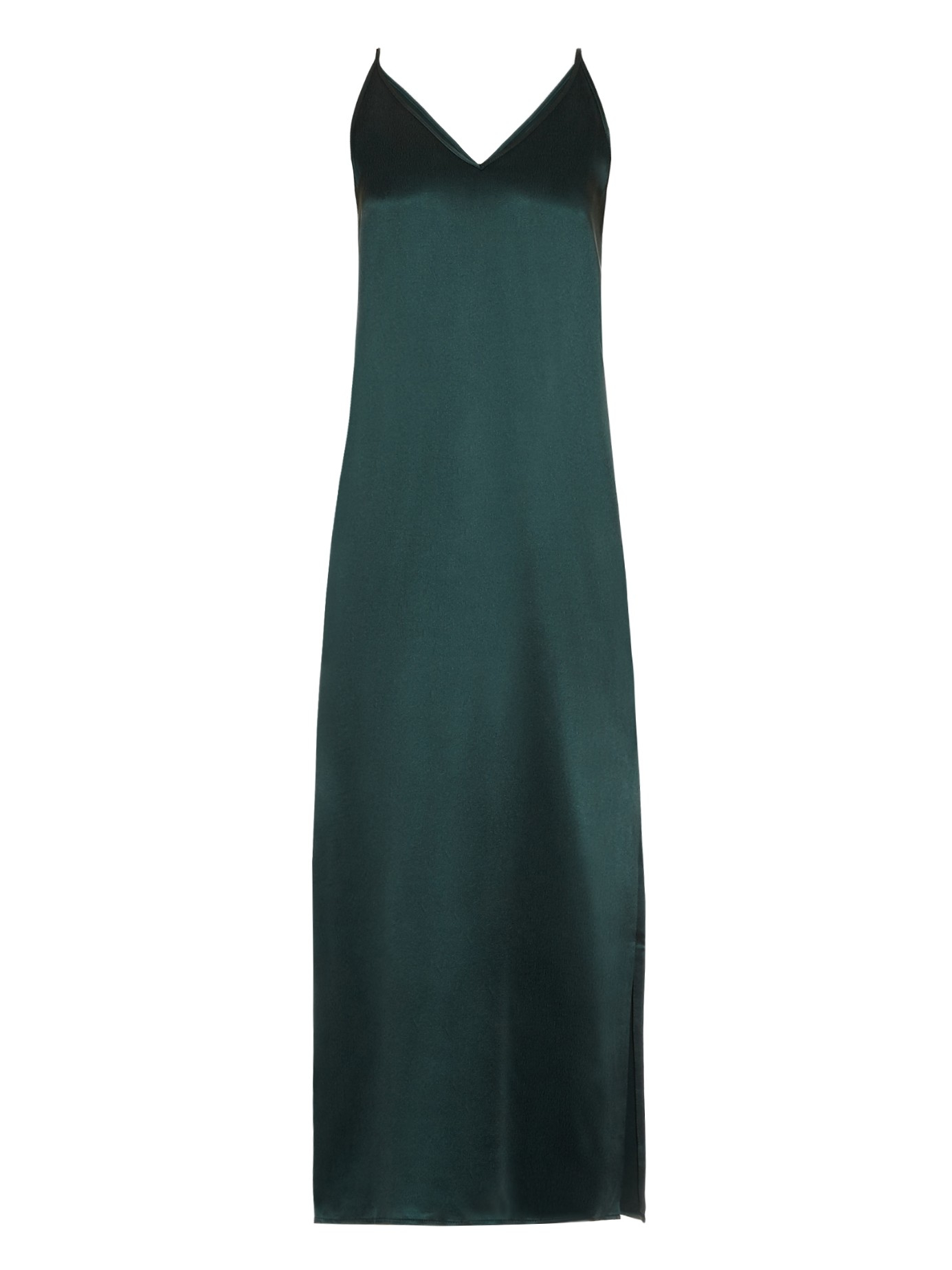 Womens Dark Green Slip Dress at Sebastian Montefiore blog