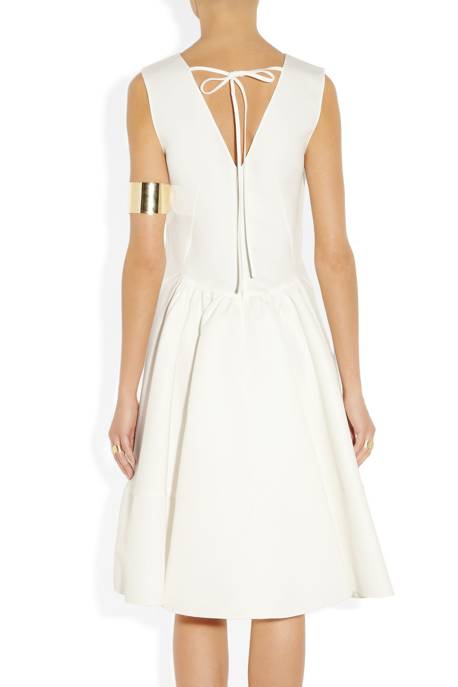 Lyst - Marni Cotton and Silkblend Organdy Dress in White