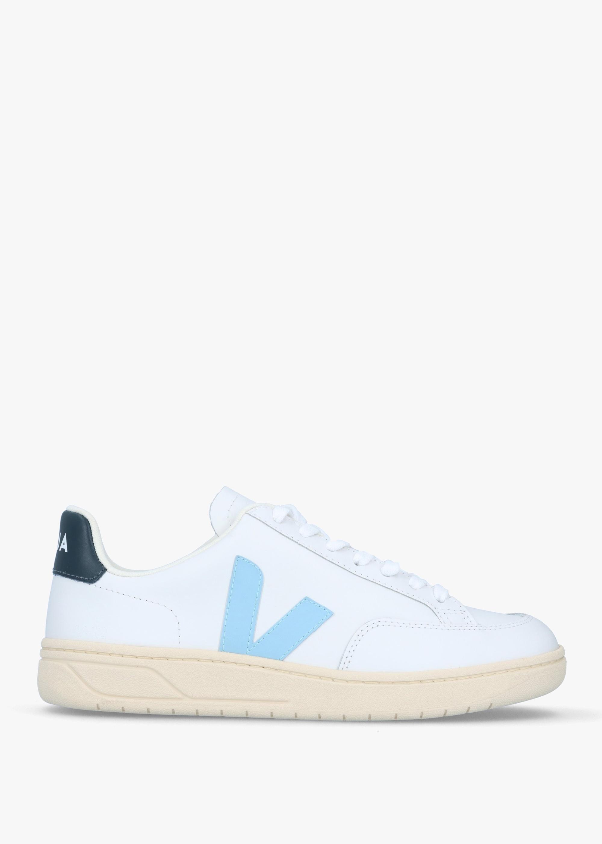 Veja V-12 Leather Extra Steel Nautico Trainers , Suede in Blue | Lyst