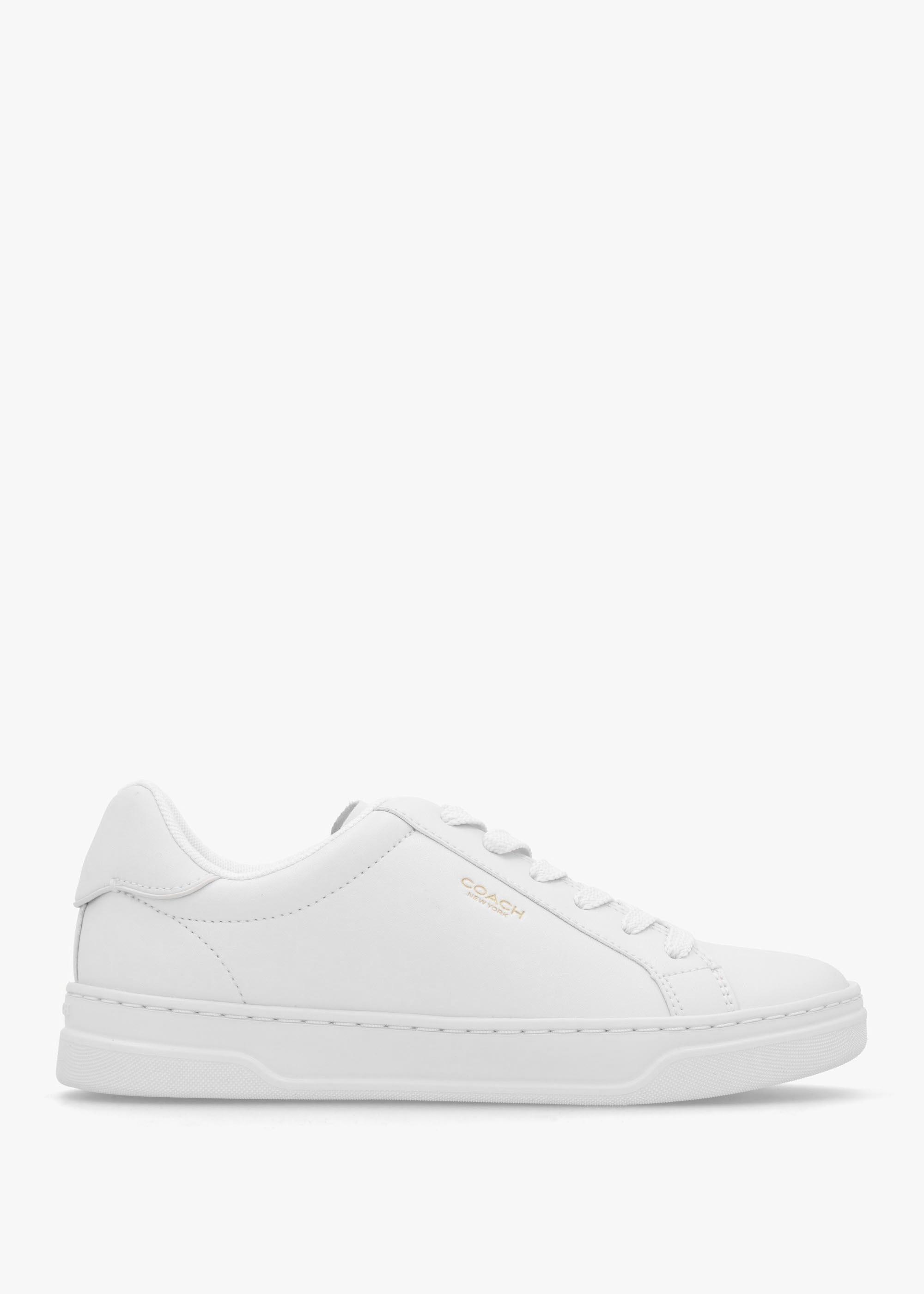 COACH High Line Optic White Leather Trainers | Lyst