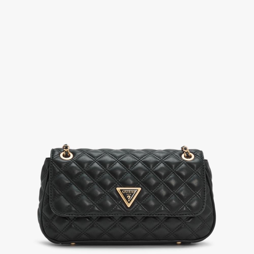 Guess Cessily Quilted Crossbody Bag Black at Georgia Farber blog
