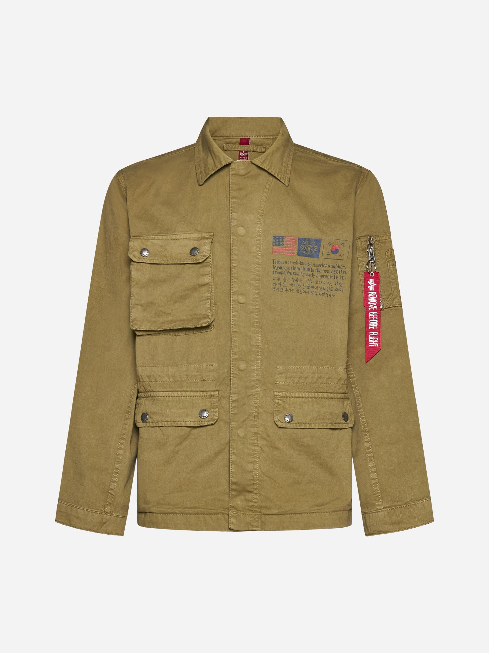 Alpha Industries Lwc Cotton Field Jacket in Green for Men | Lyst UK