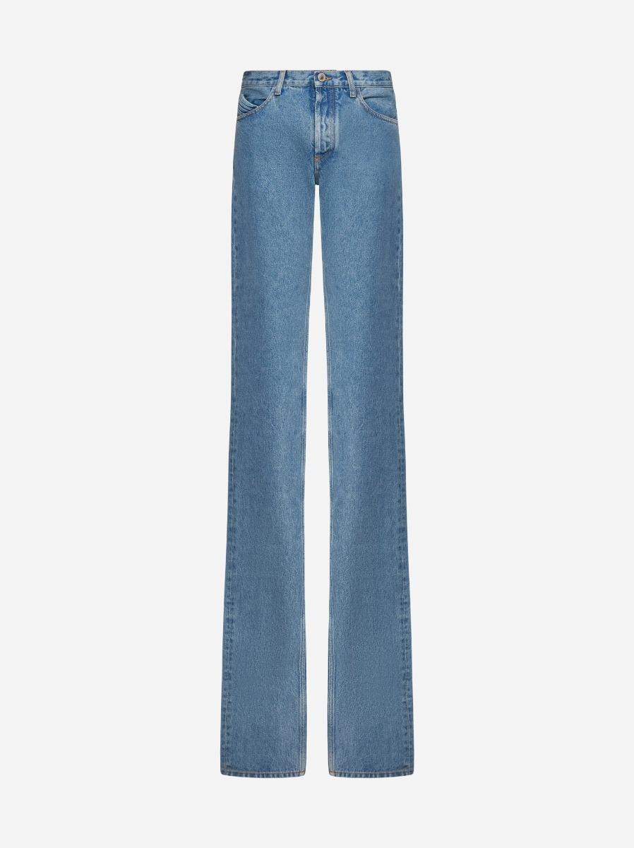 The Attico Sky Blue Denim Extra Long Leg Jeans | Lyst