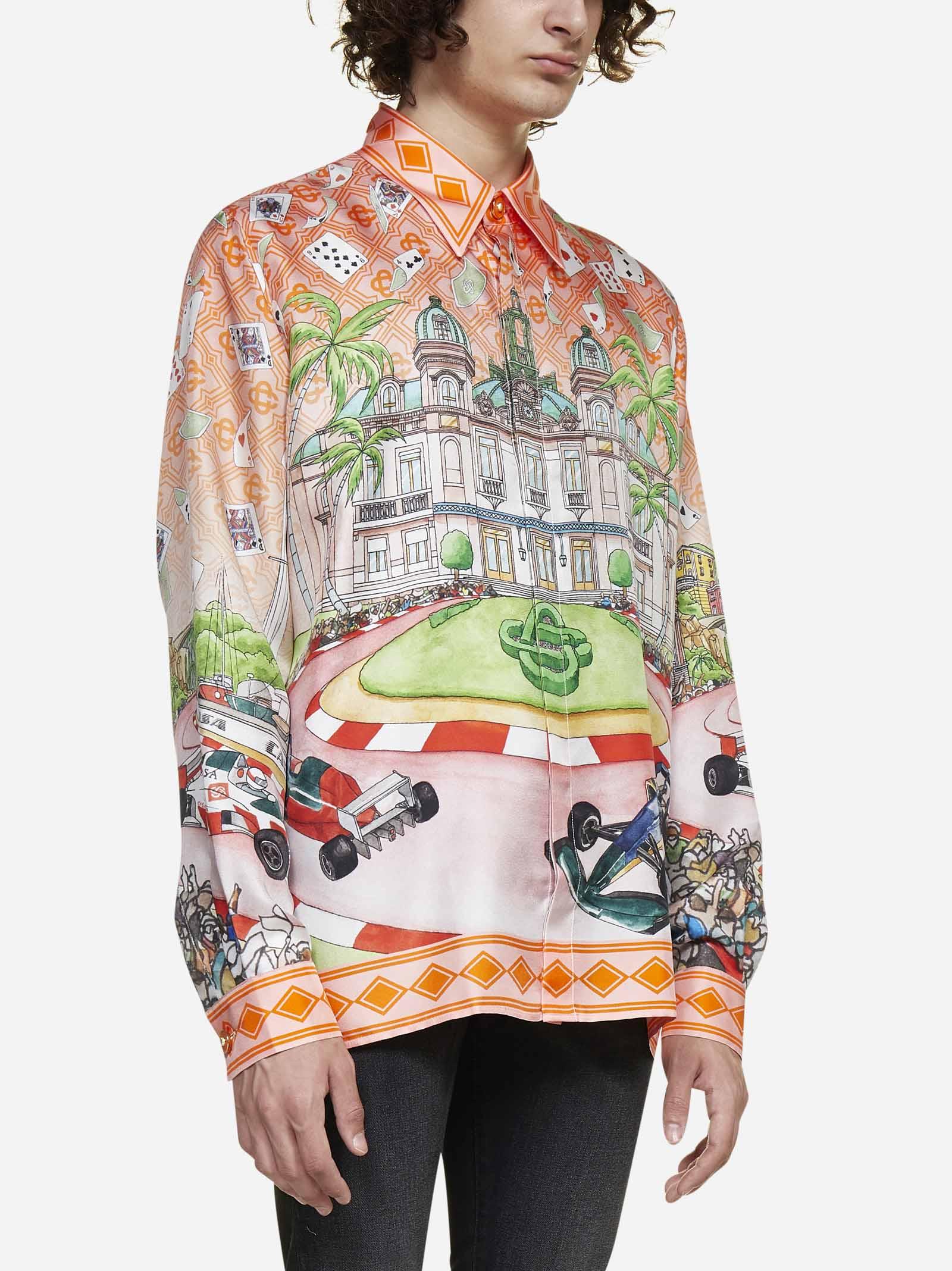 CASABLANCA King Of Cards Print Silk Shirt for Men | Lyst CASABLANCA King Of Cards Print Silk Shirt for Men | Lyst