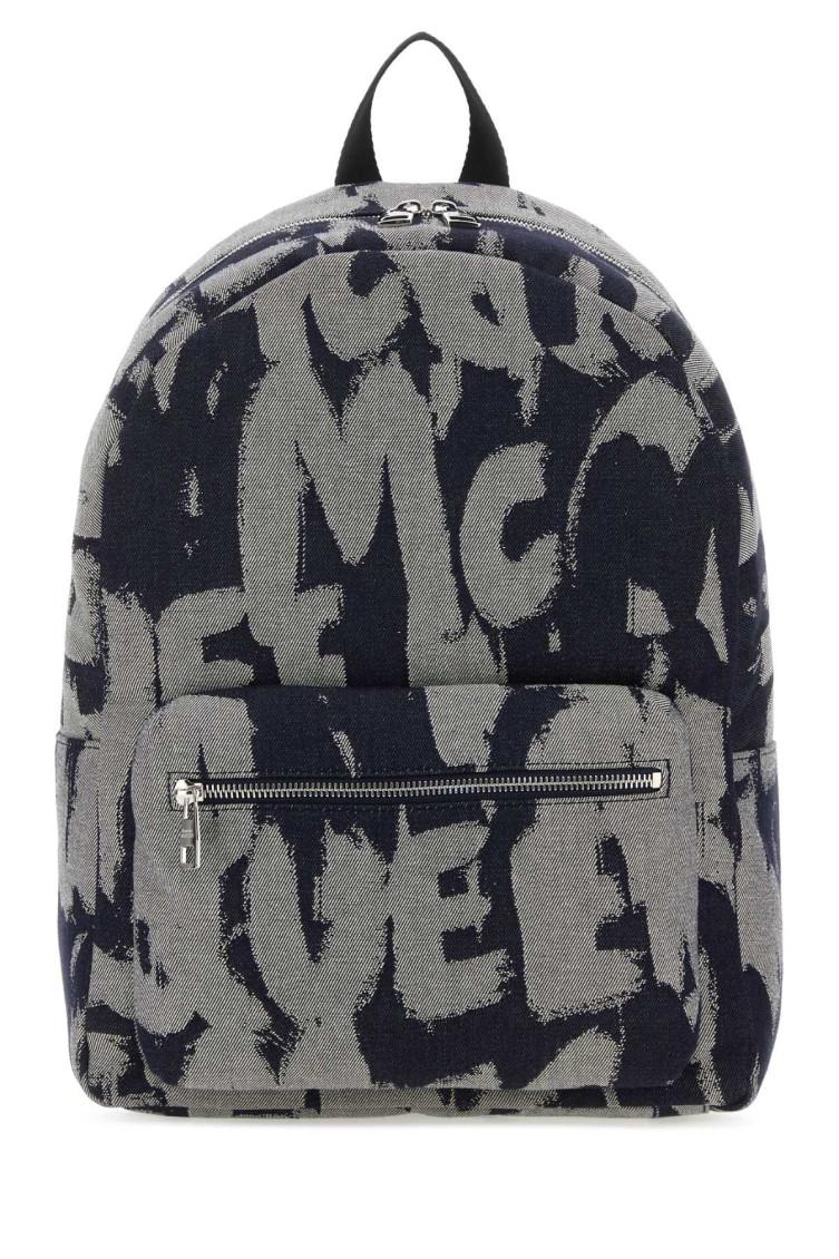 Alexander McQueen Embroidered Fabric Metropolitan Backpack in Black for ...