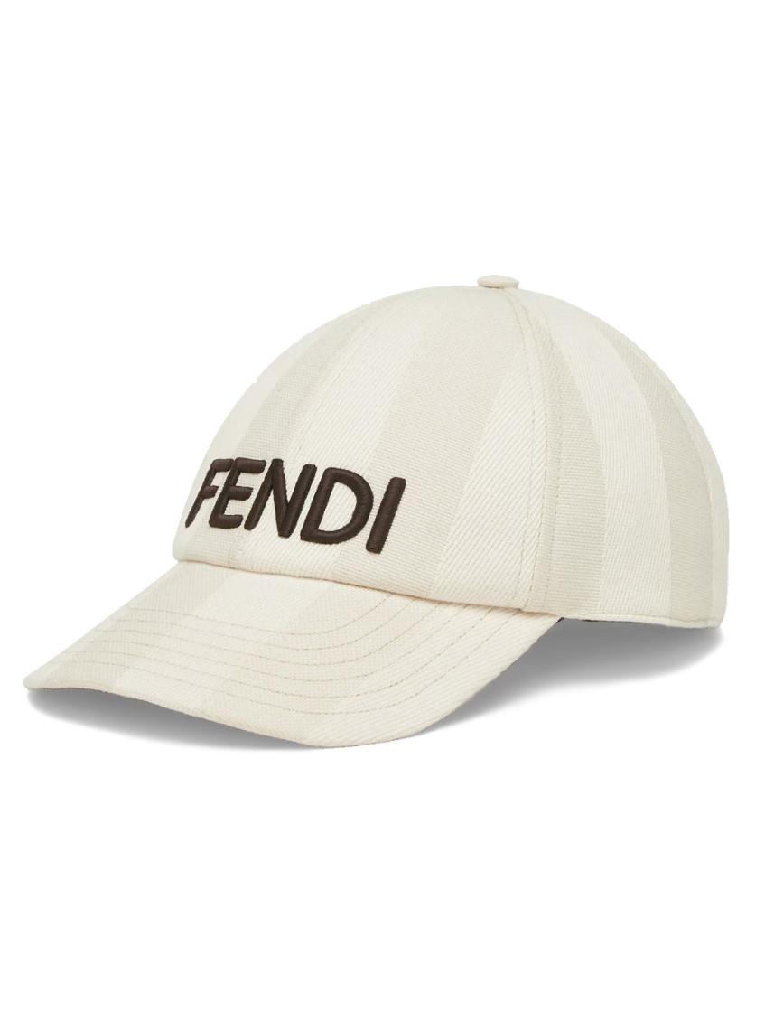 Fendi Off Logo Baseball Hat in Natural | Lyst