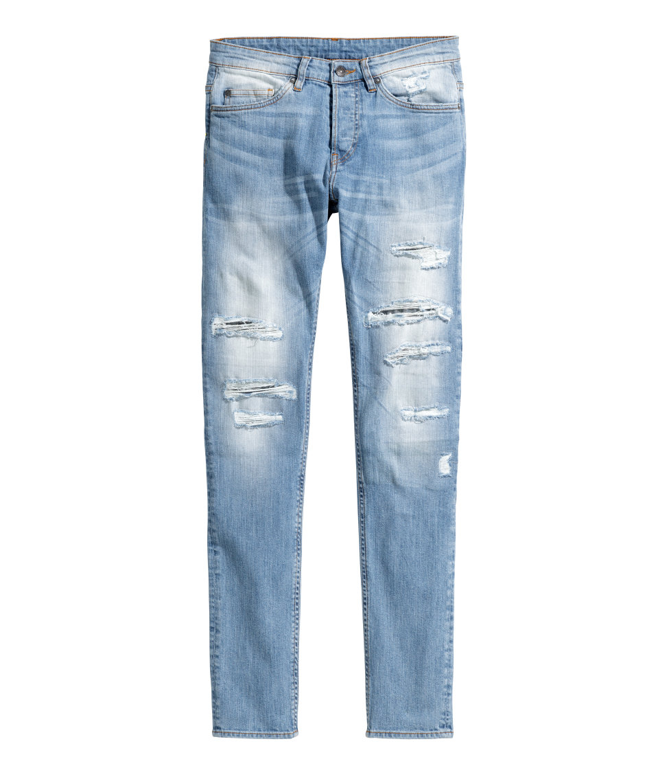 H m Jeans Skinny Fit In Blue For Men Lyst H m Jeans Skinny Fit In Blue For Men Lyst