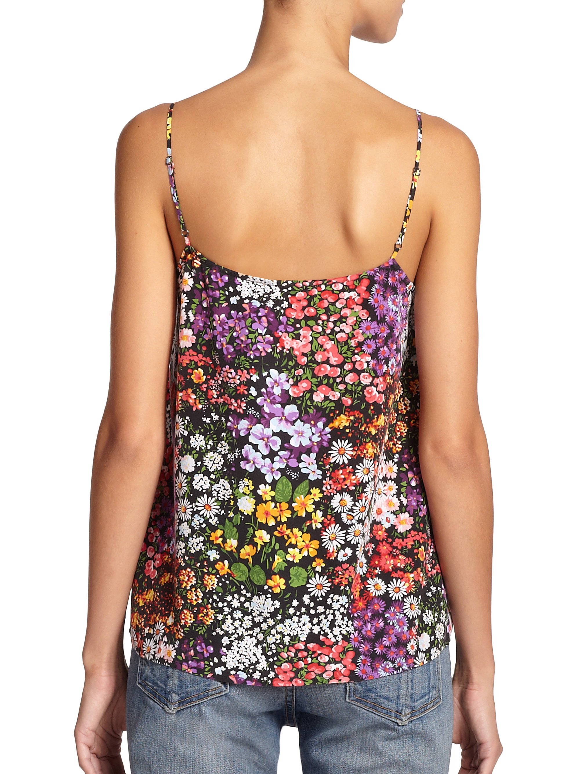 Equipment Layla Floral Silk Camisole Lyst