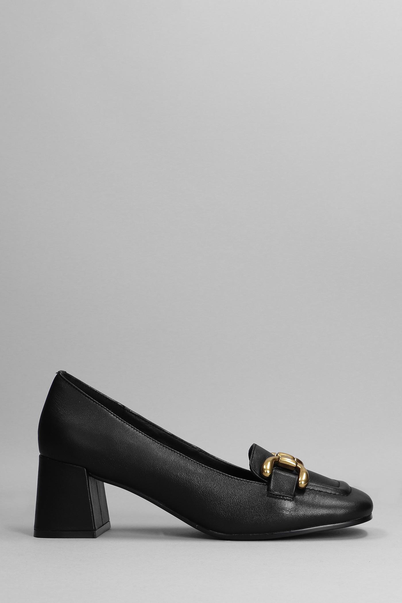 Bibi Lou Pumps In Black Leather in Gray | Lyst