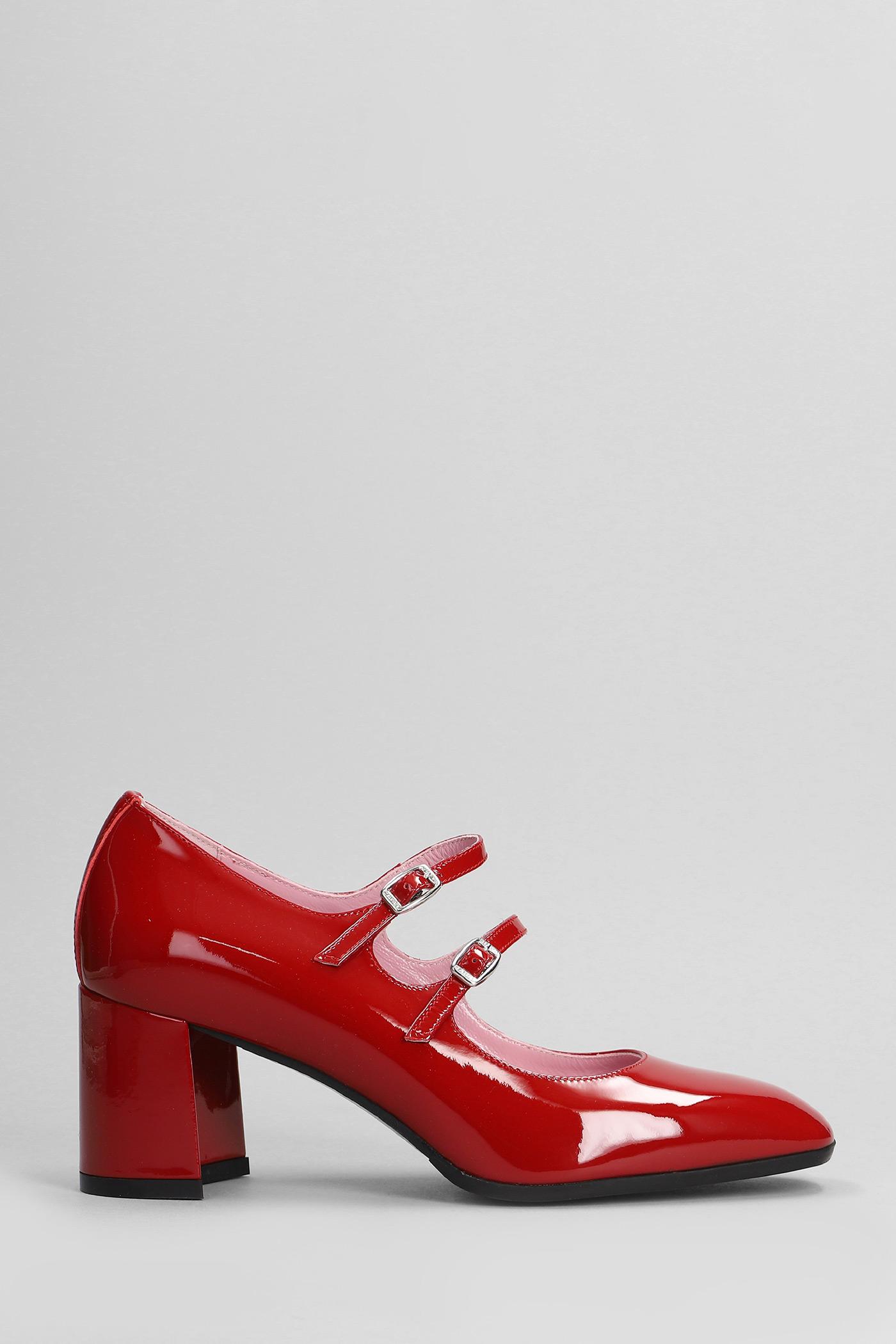 CAREL PARIS Alice Pumps In Red Patent Leather | Lyst CAREL PARIS Alice Pumps In Red Patent Leather | Lyst