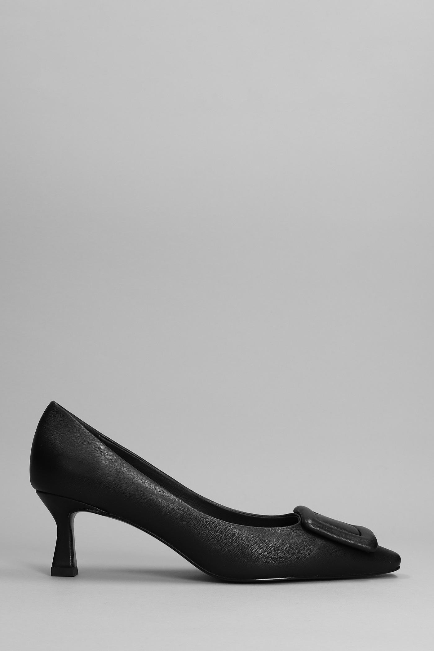 Bibi Lou Pumps In Black Leather in Gray | Lyst