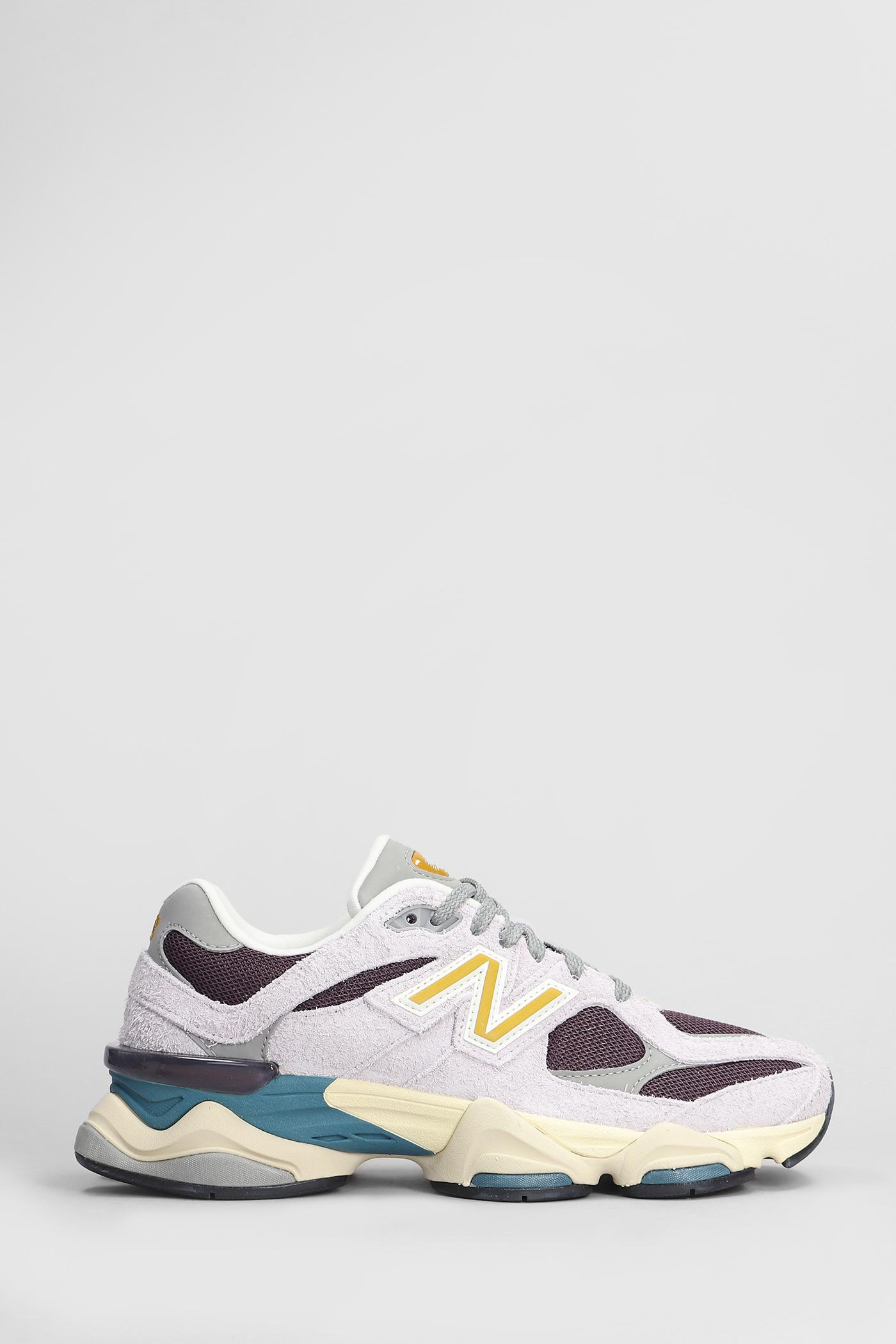New Balance 9060 Sneakers In Viola Suede And Fabric in White | Lyst