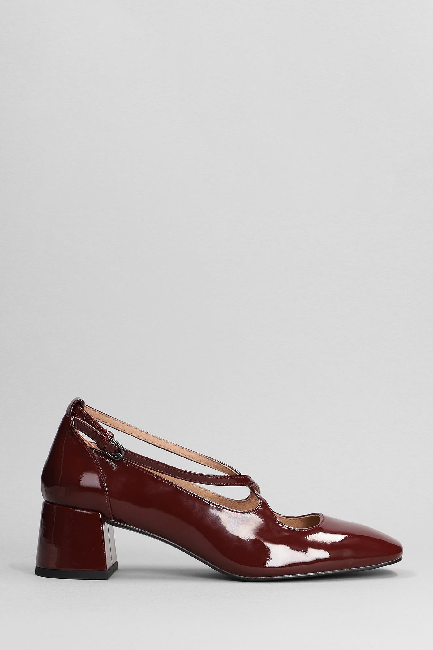 Bibi Lou Pumps In Bordeaux Patent Leather in Red | Lyst