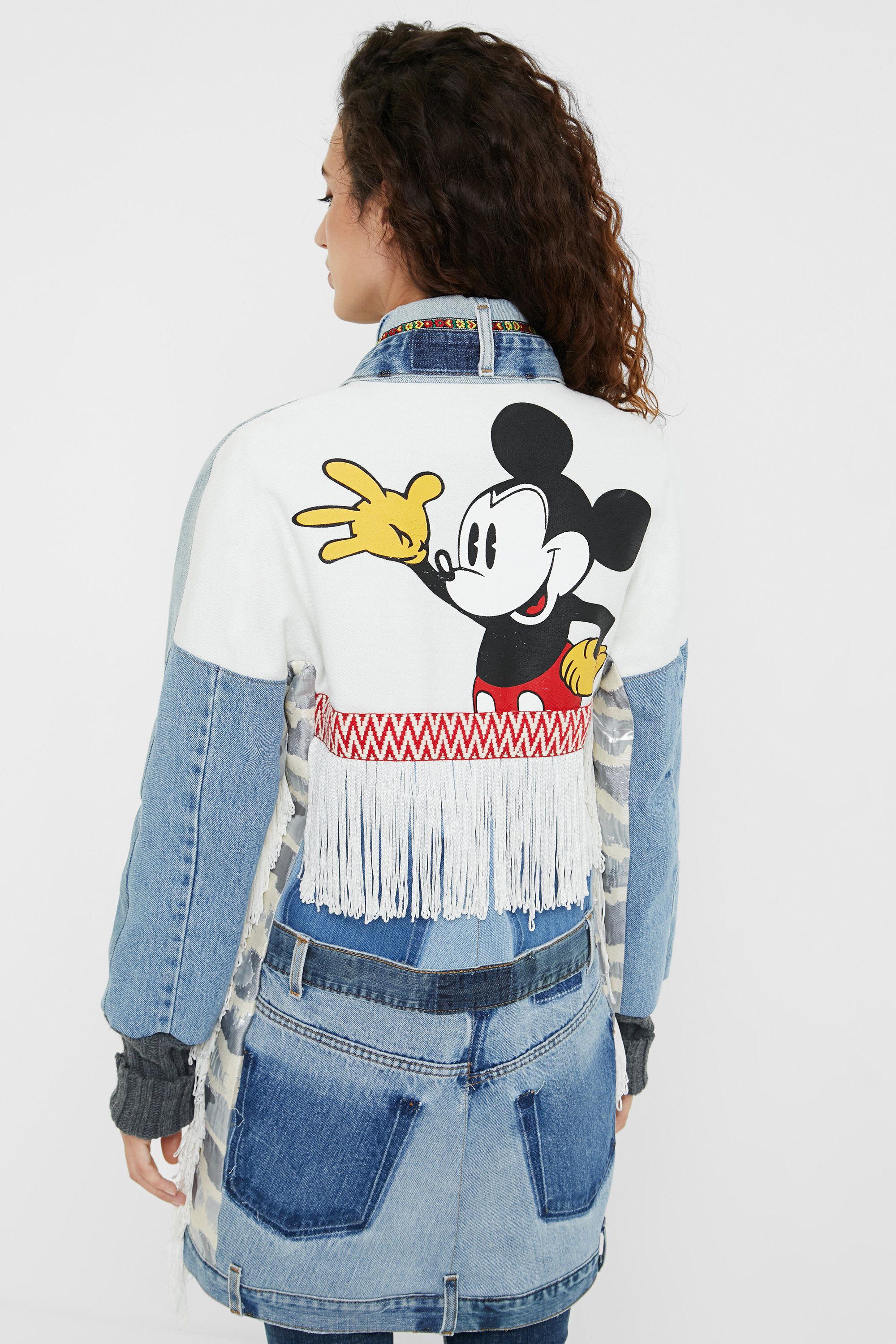 Desigual Mickey Mouse Coat in White | Lyst