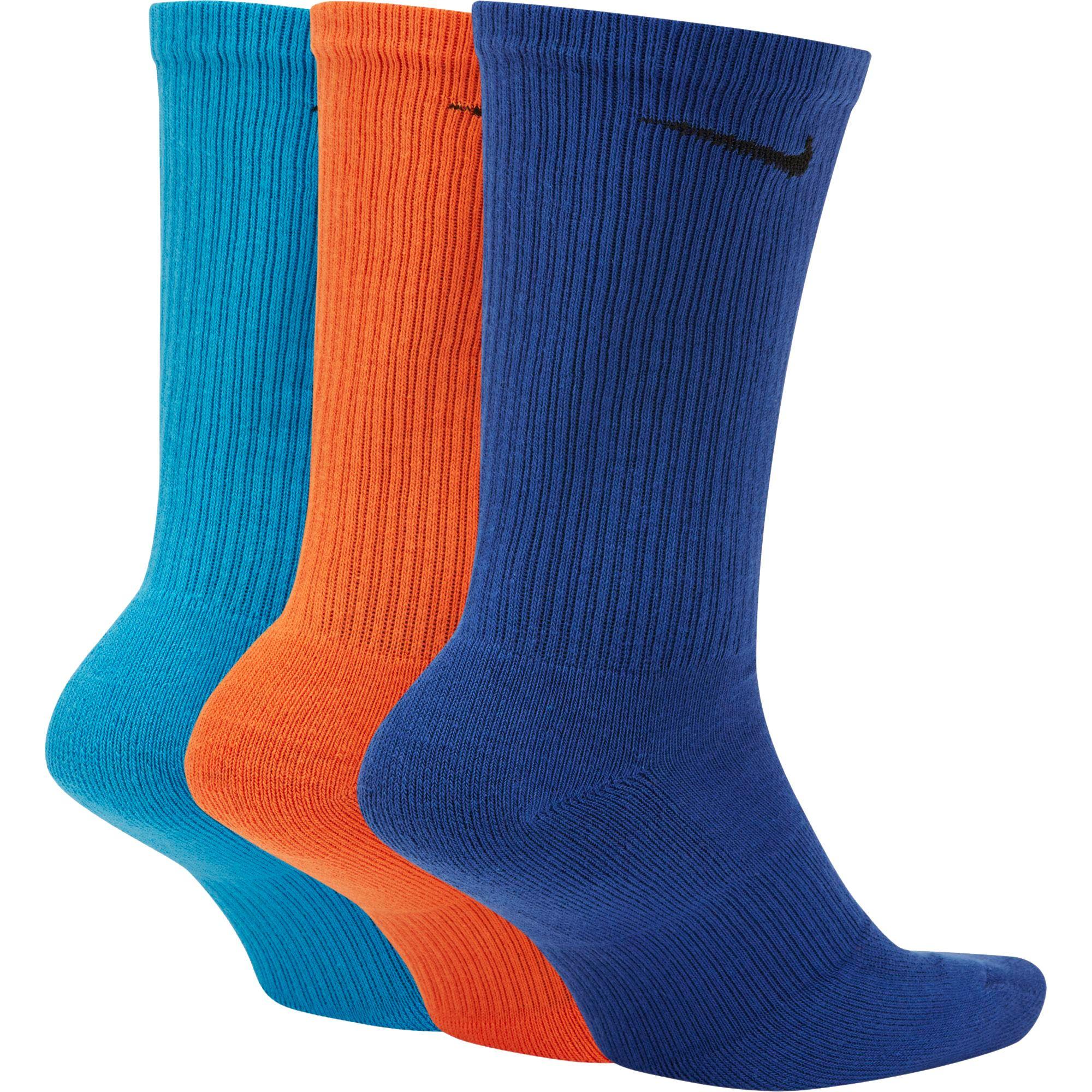 Nike Everyday Cushioned Training Crew Socks 3 Pack In Blue For Men Lyst