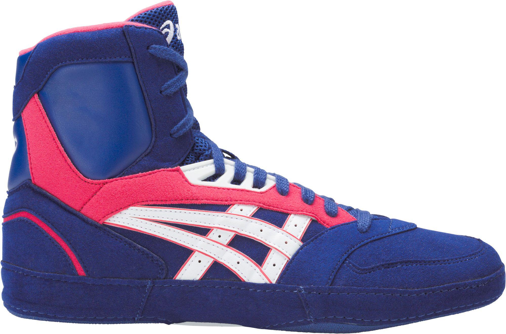 Asics Suede International Lyte Wrestling Shoes in Blue/Pink (Blue) for ...
