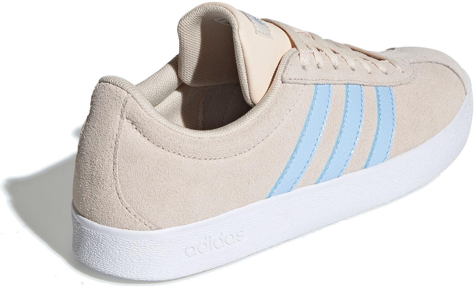 adidas Vl Court 2.0 Suede Sneaker in Cream/Blue (Blue) - Lyst