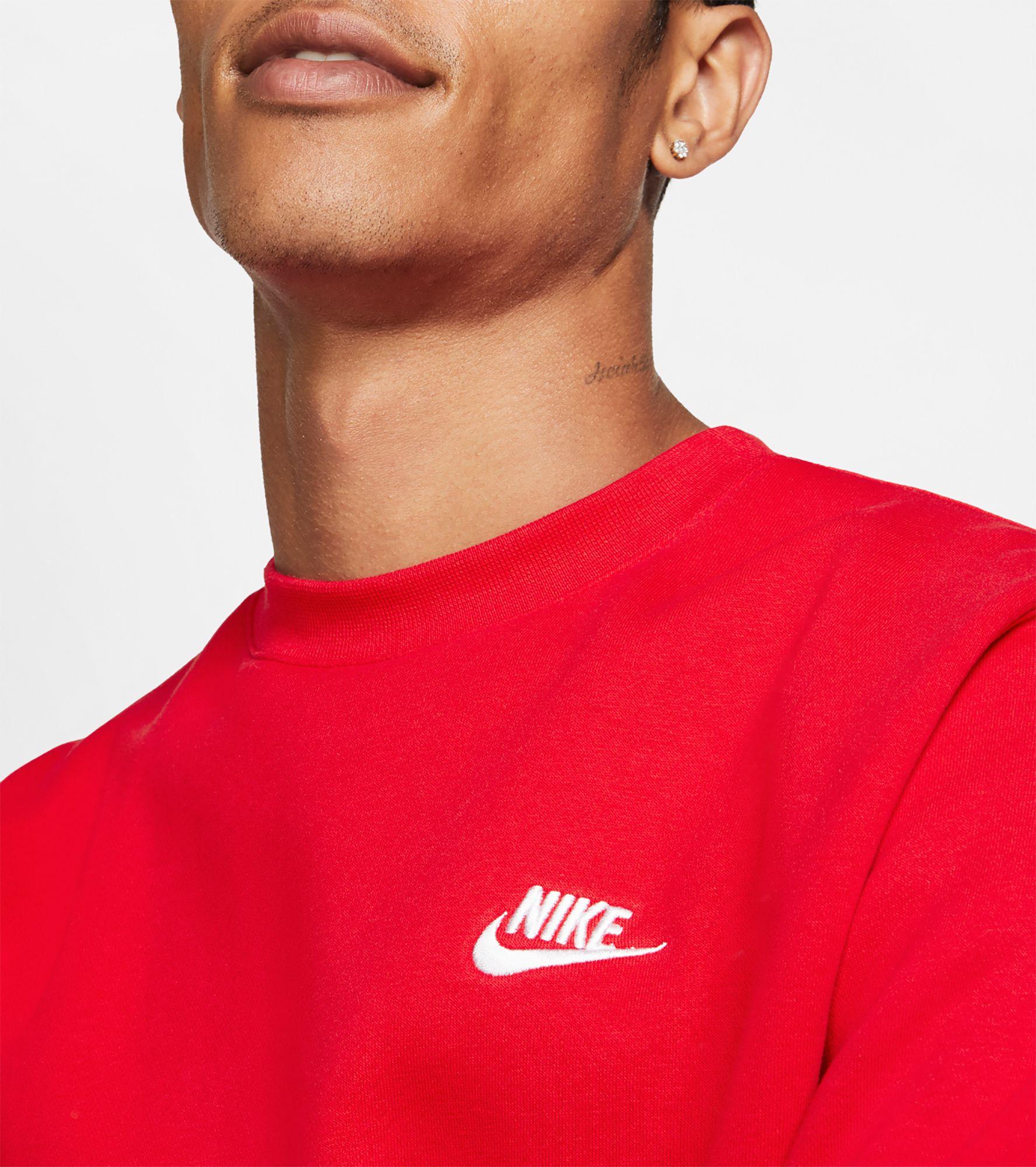 Nike Fleece Sportswear Club Crewneck Sweatshirt Regular And Big And Tall