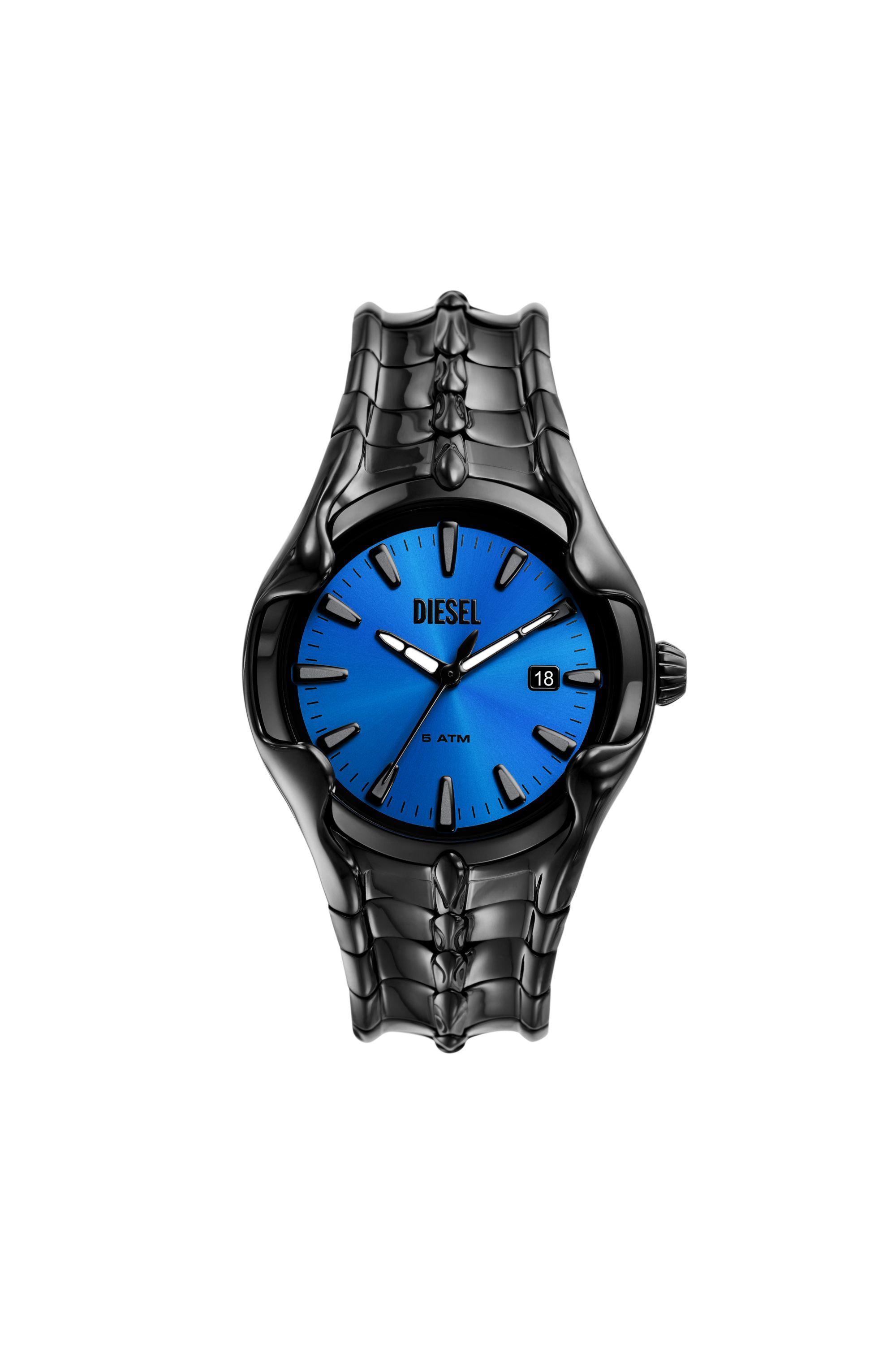 DIESEL Vert Three-Hand Date Stainless Steel Watch in Blue for Men | Lyst