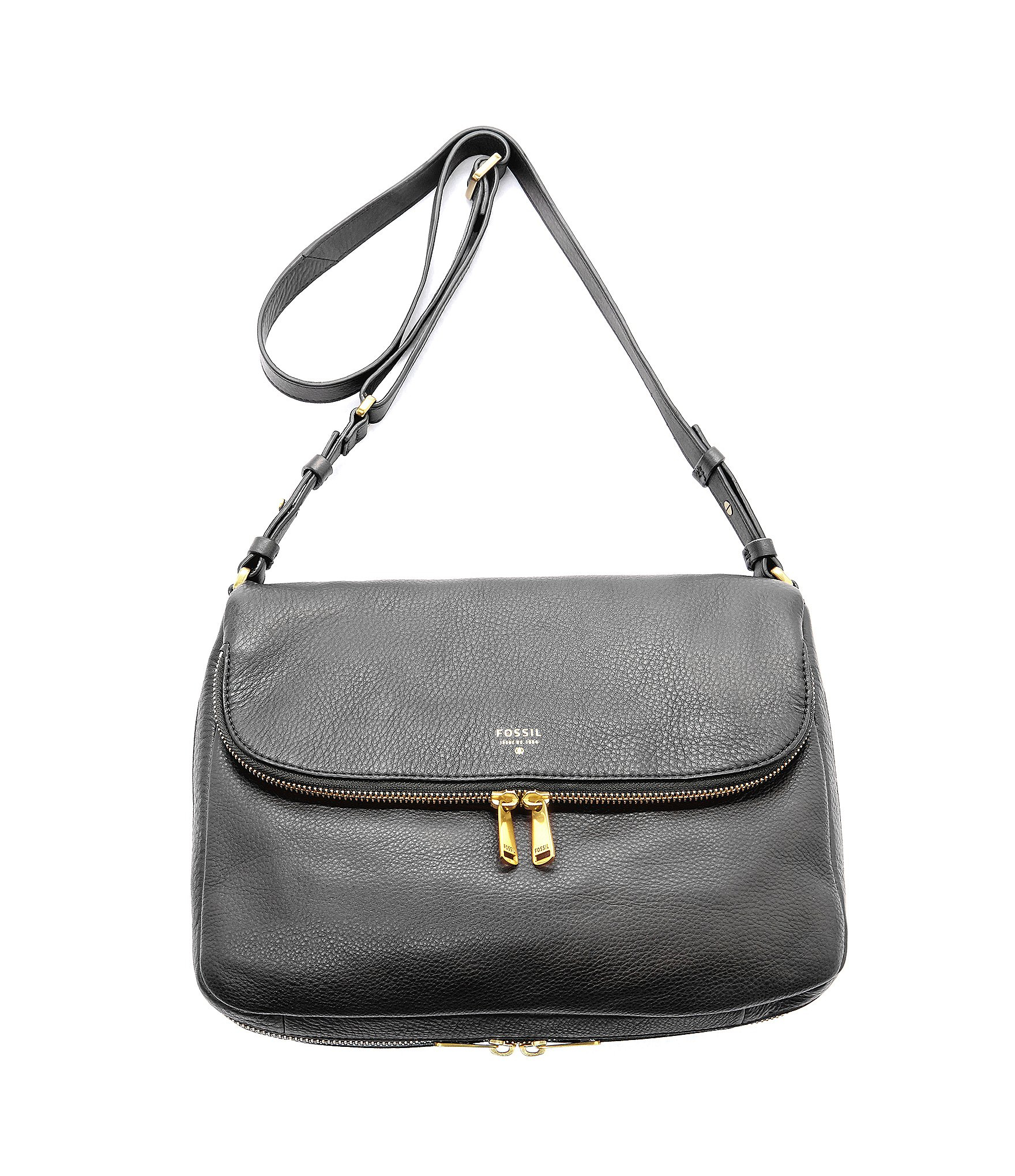Fossil Black Leather Crossbody Bag | Paul Smith