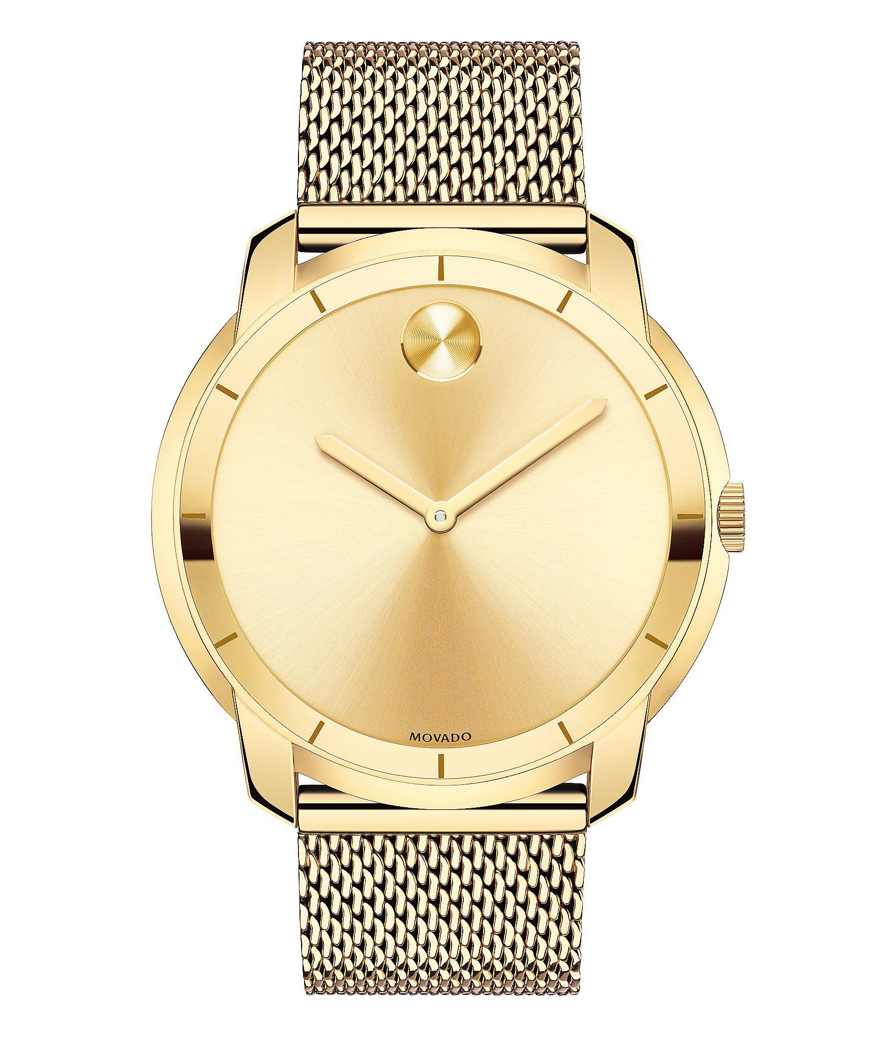 Movado Bold Diamond Watch in Gold (Metallic) for Men - Lyst