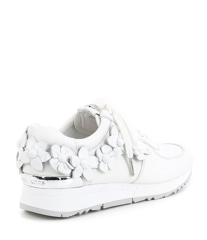 Michael Kors Allie Floral Applique Leather Sneaker 2024 www tofrei