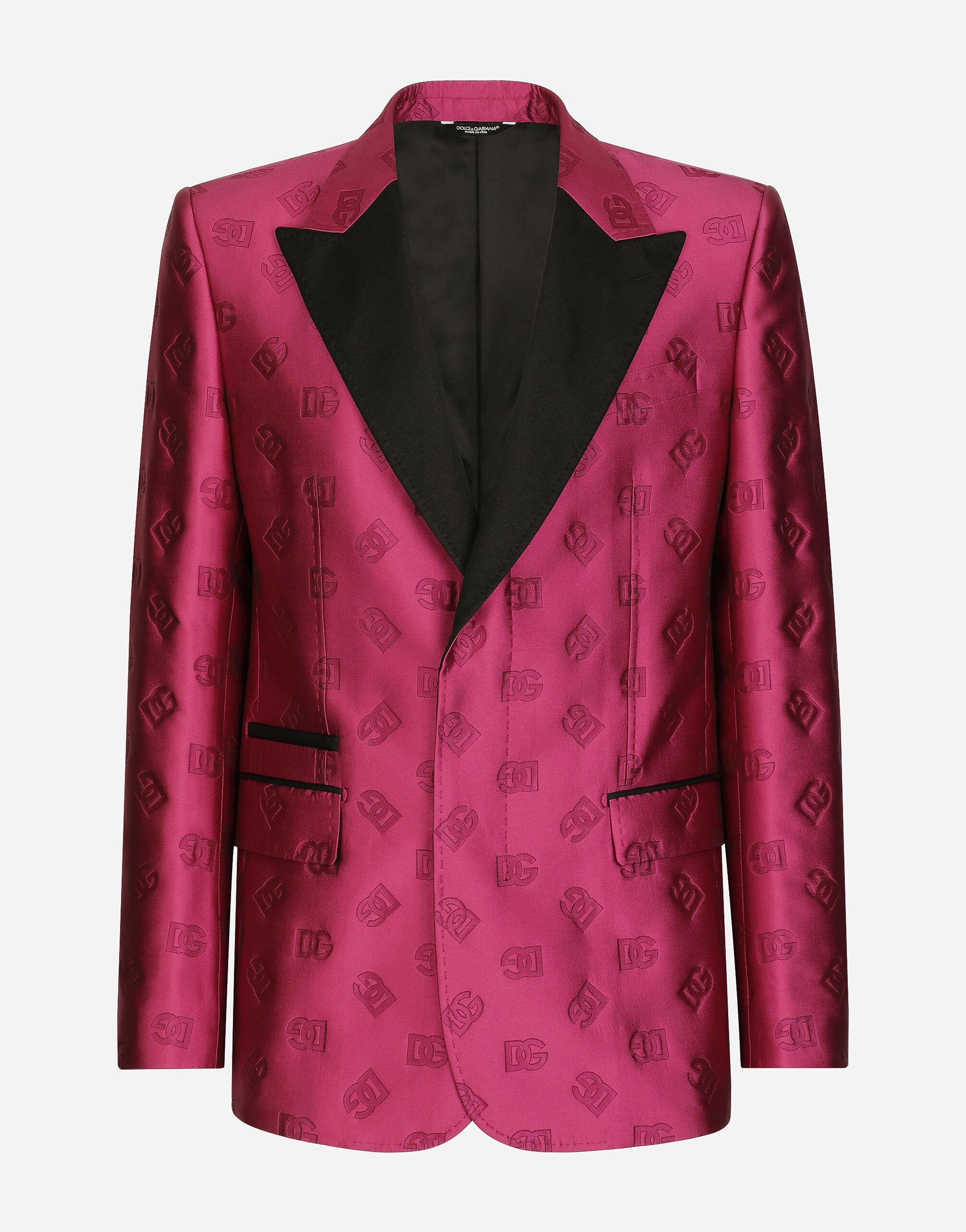 Dolce And Gabbana Single Breasted Sicilia Fit Tuxedo Jacket With Dg