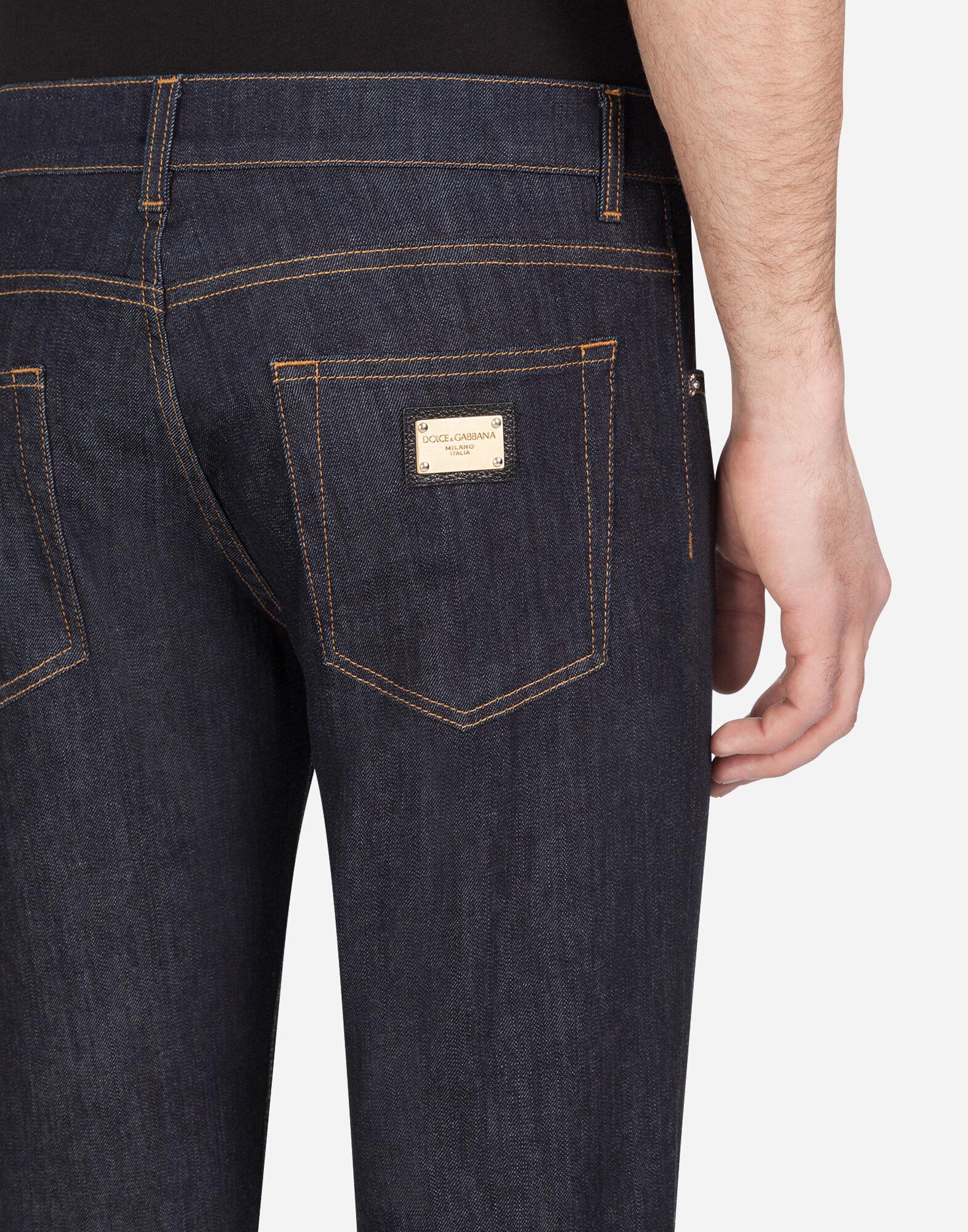 Dolce And Gabbana Denim Dark Blue Skinny Stretch Jeans For Men Lyst
