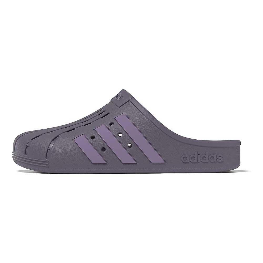 adidas Sportswear Adilette Clog Slides in Purple for Men | Lyst