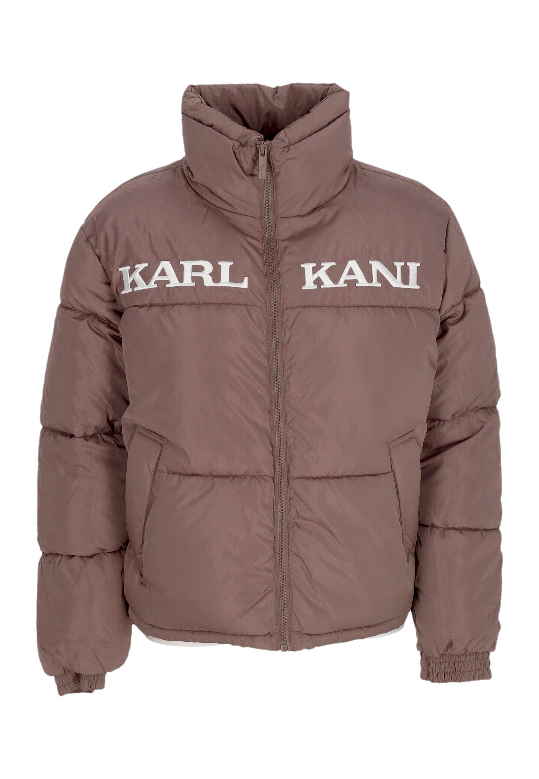 Karlkani Down Jacket W Retro Essential Puffer Jacket in Brown | Lyst