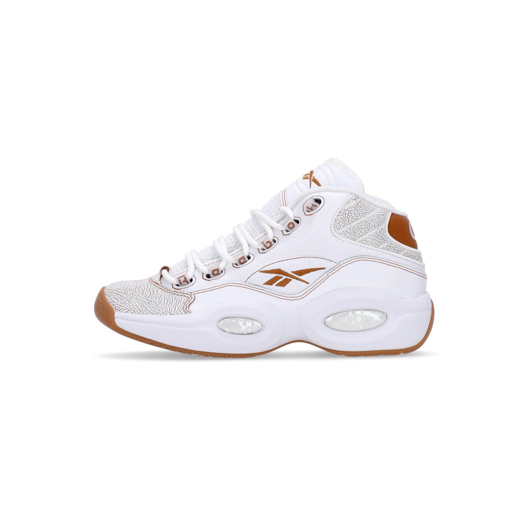 Reebok Question Mid Basketball Shoe in White for Men | Lyst