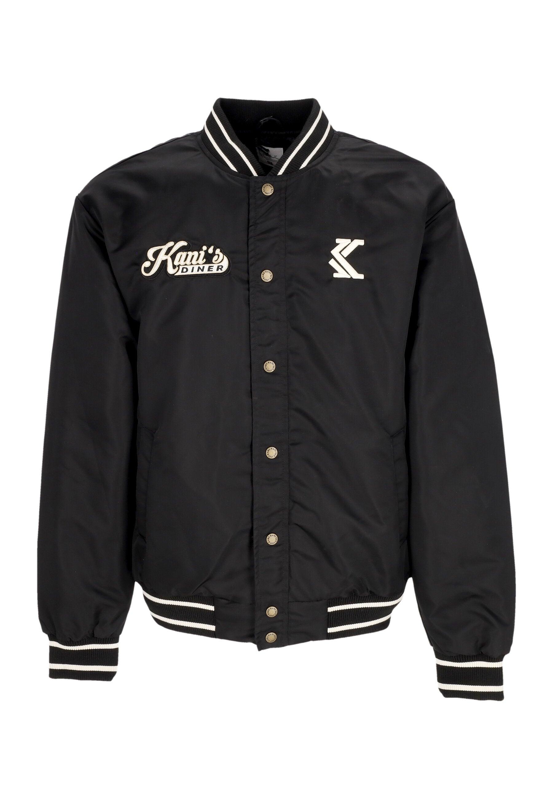 Karlkani Og Diner Bowling Jacket Bomber Jacket in Black for Men | Lyst