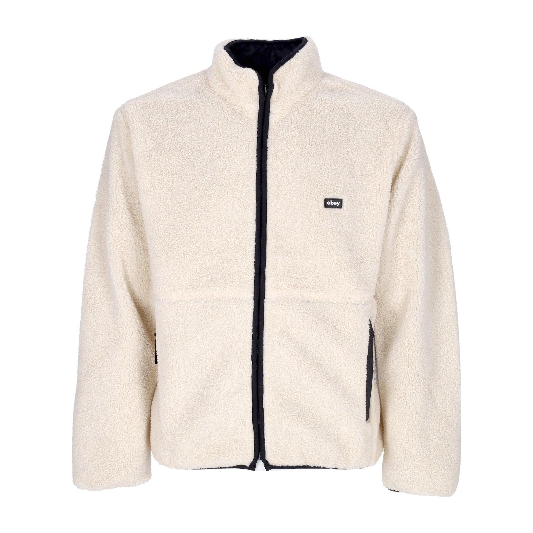 Obey Teddy Bear Trophy Sherpa Jacket Reversible in Natural for Men | Lyst