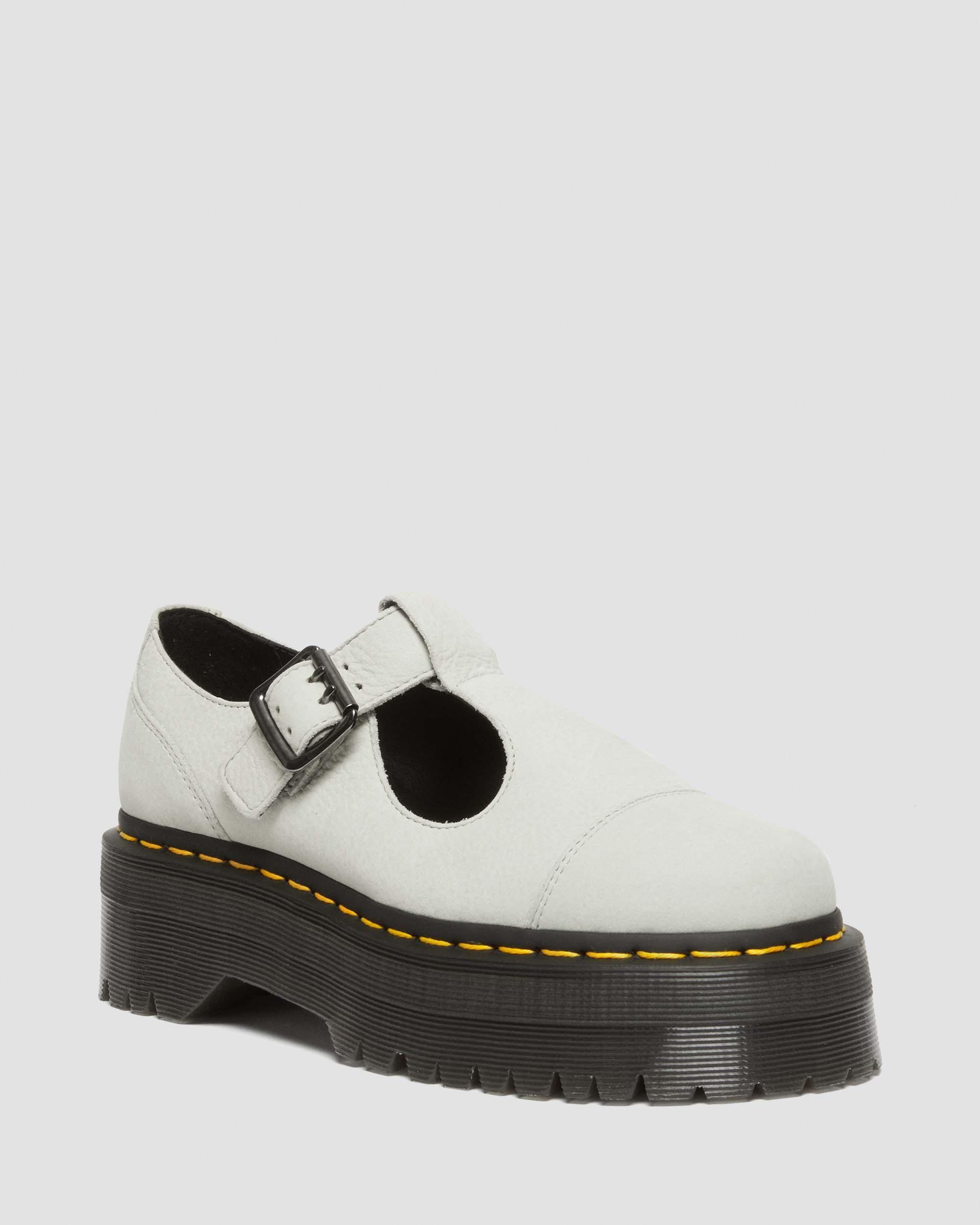 Dr. Martens Bethan Tumbled Nubuck Leather Platform Mary Jane Shoes in ...