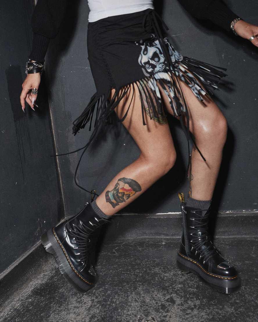 Dr. Martens Jadon Hi Ltt Max Leather Platform Boots in Black Dr. Martens Jadon Hi Ltt Max Leather Platform Boots in Black