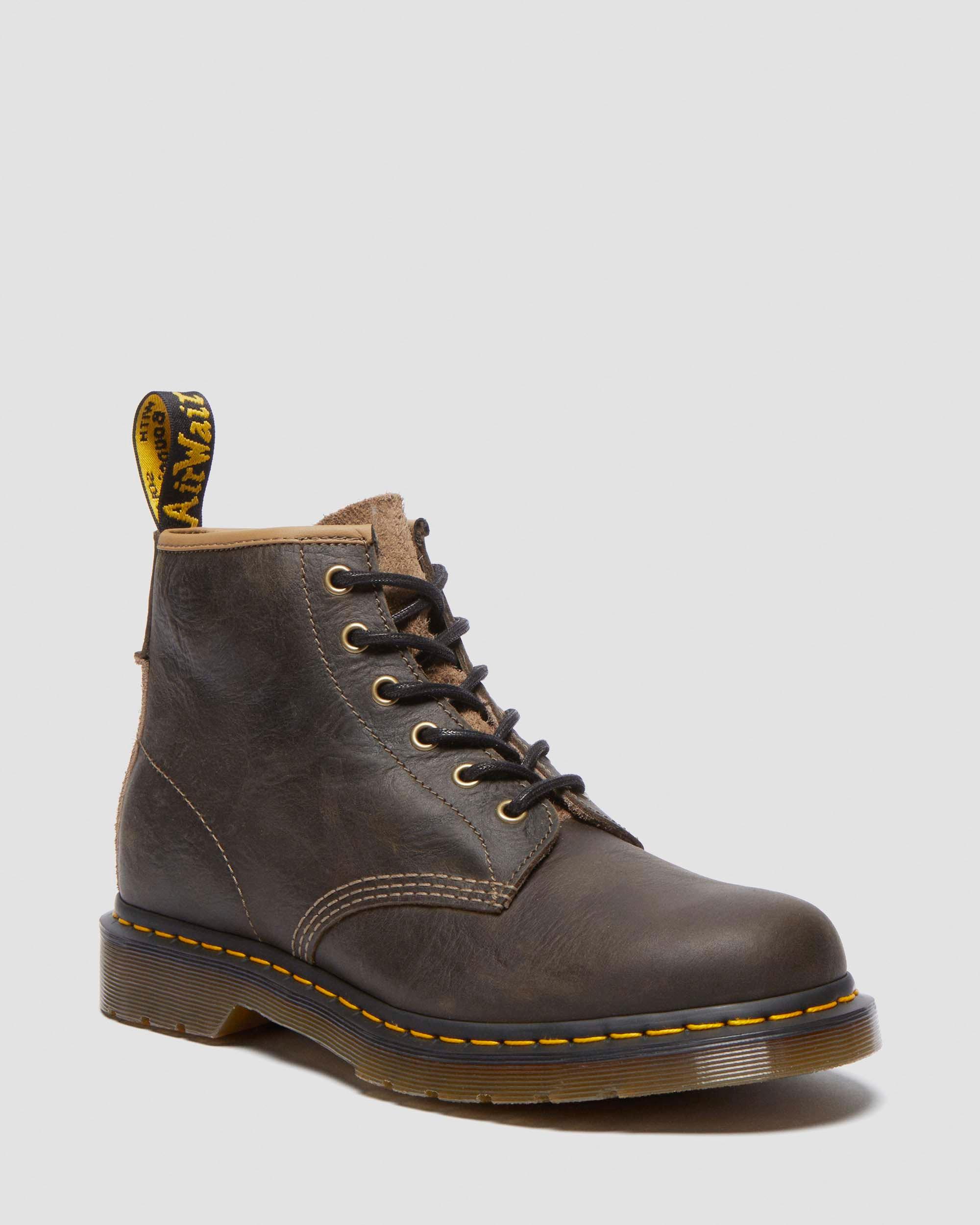 Dr. Martens 101 Long Napped Suede Ankle Boots in Brown for Men | Lyst