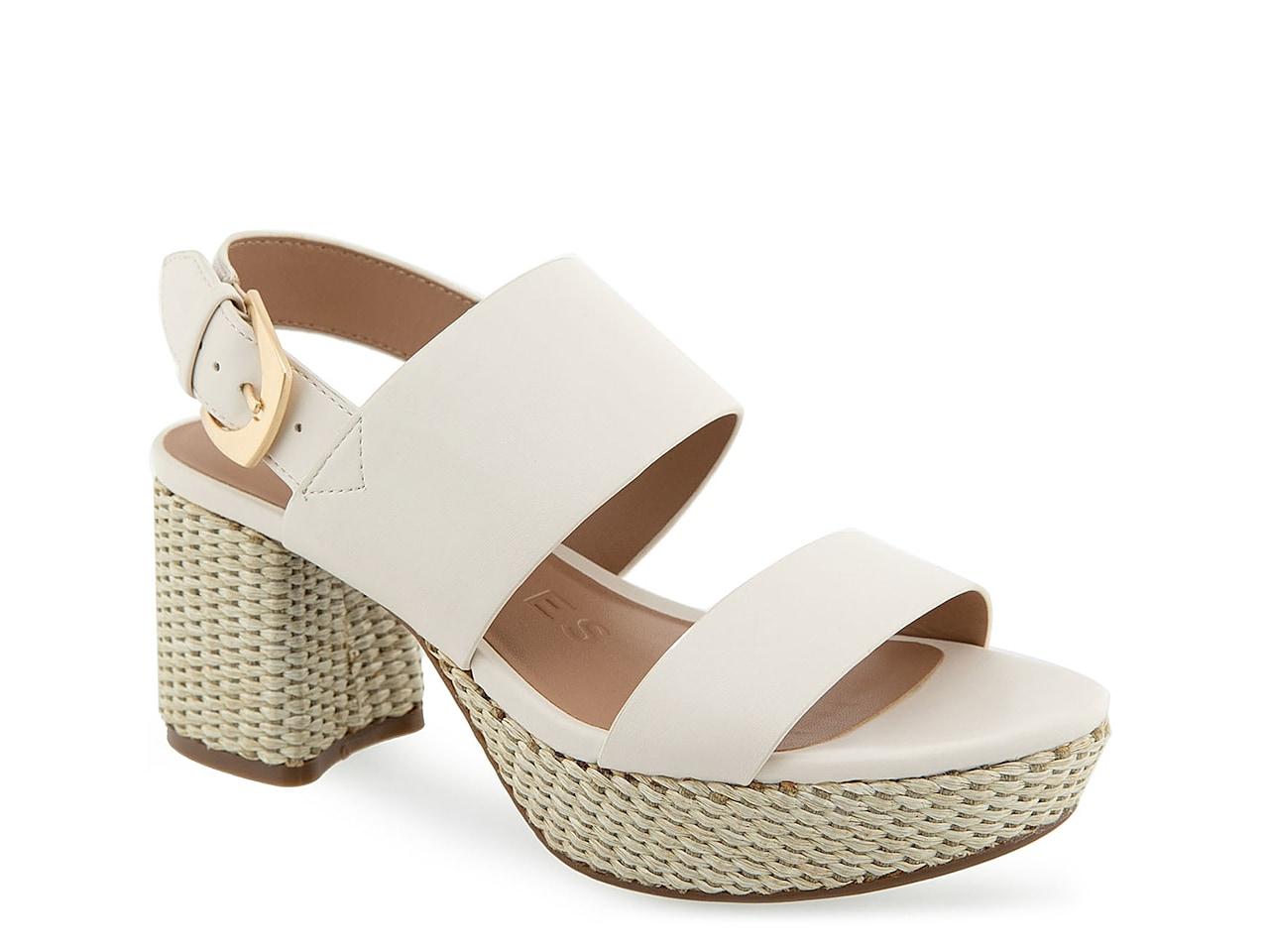 Aerosoles Camilia Platform Sandal in White | Lyst