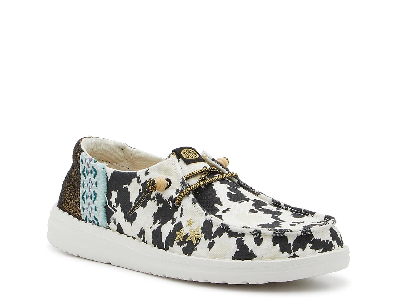 Hey Dude Wendy Disco Cow Slip-on in White | Lyst