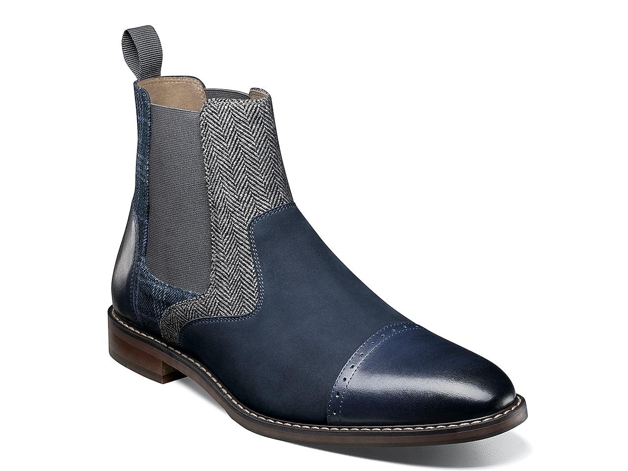 Stacy Adams Finney Chelsea Boot in Blue for Men | Lyst