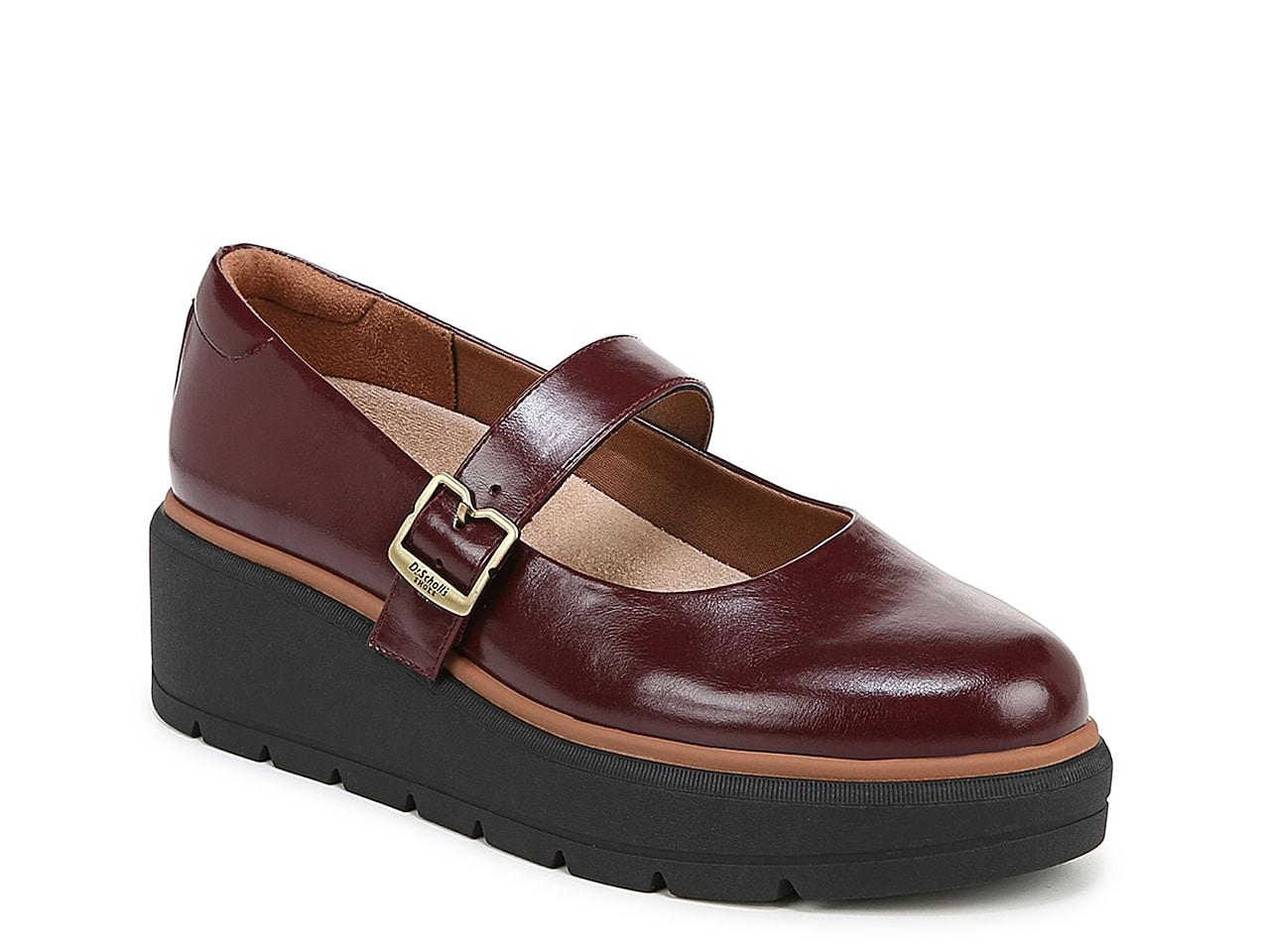 Dr. Scholls Nice Day Max Mary Jane Wedge Clog in Brown | Lyst