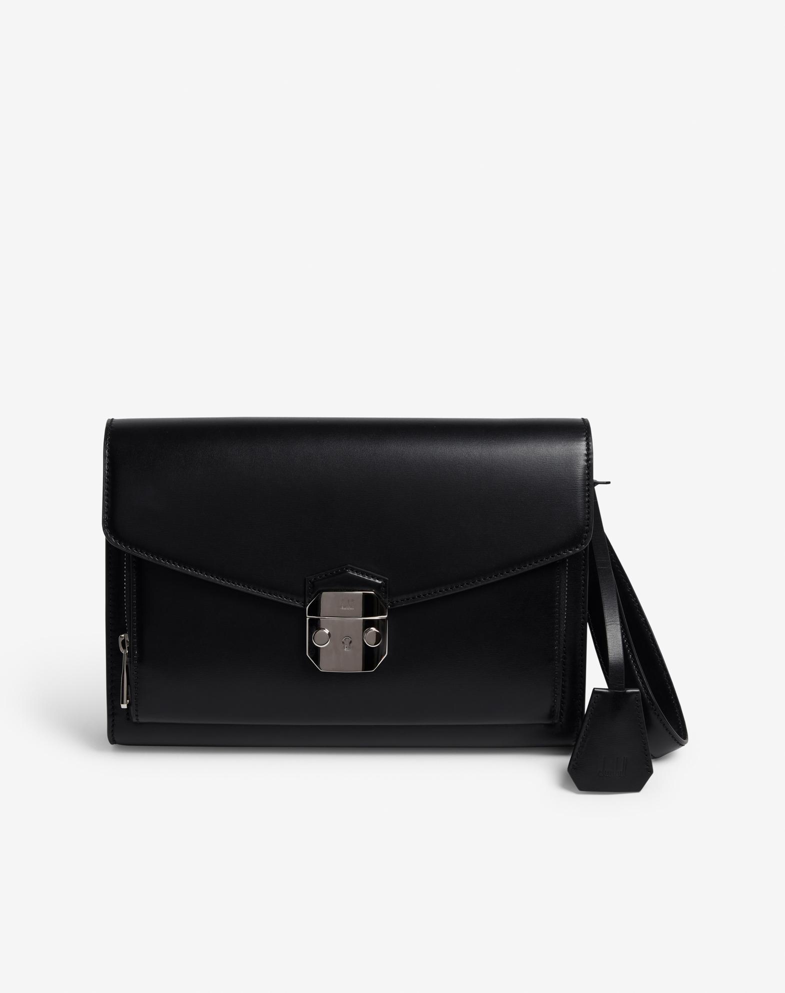 dunhill Luxury Leather Eltham Lock Pouch in Black for Men | Lyst